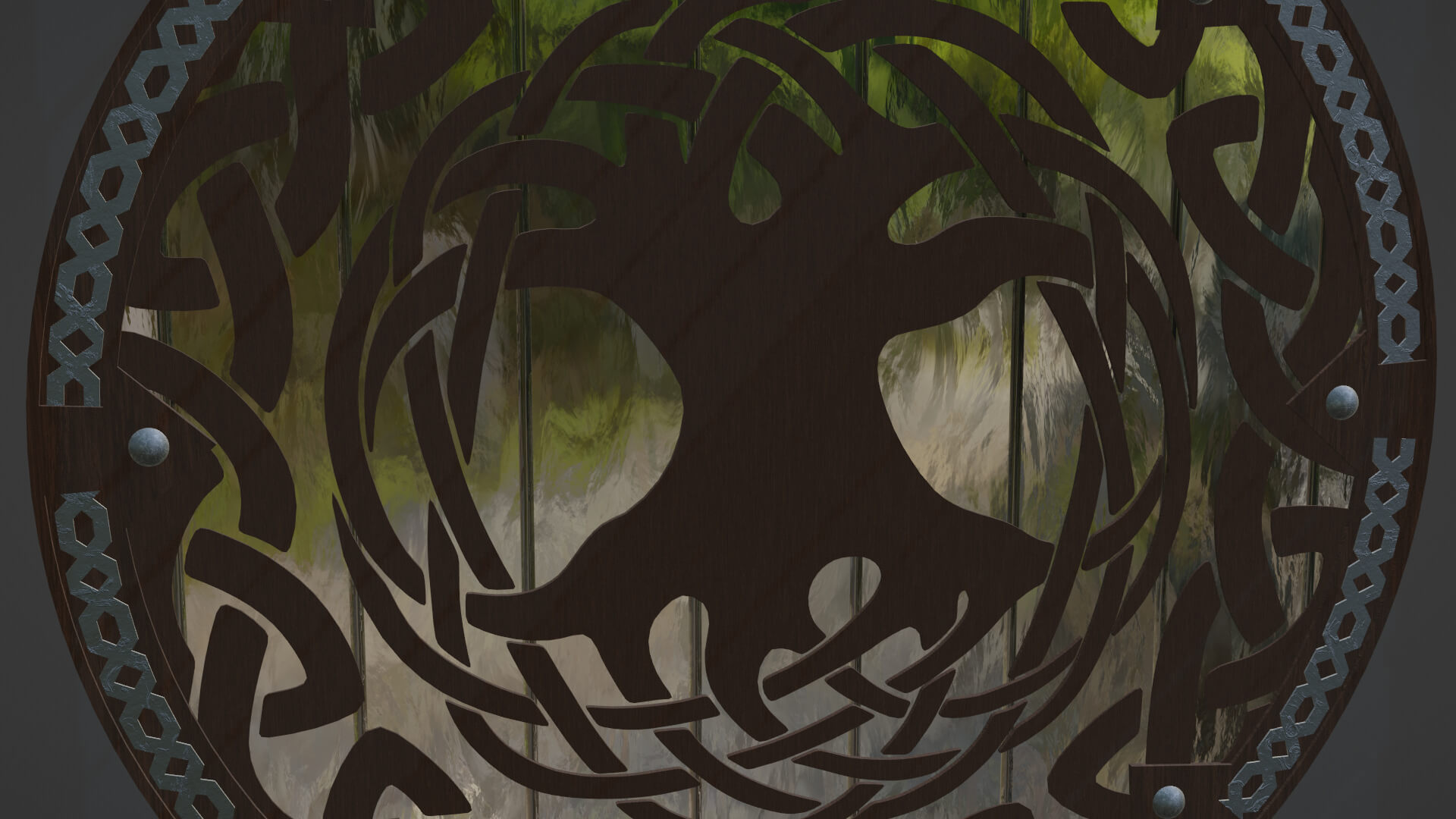 Viking Shield - Midgard 3D Model by BlueChris206