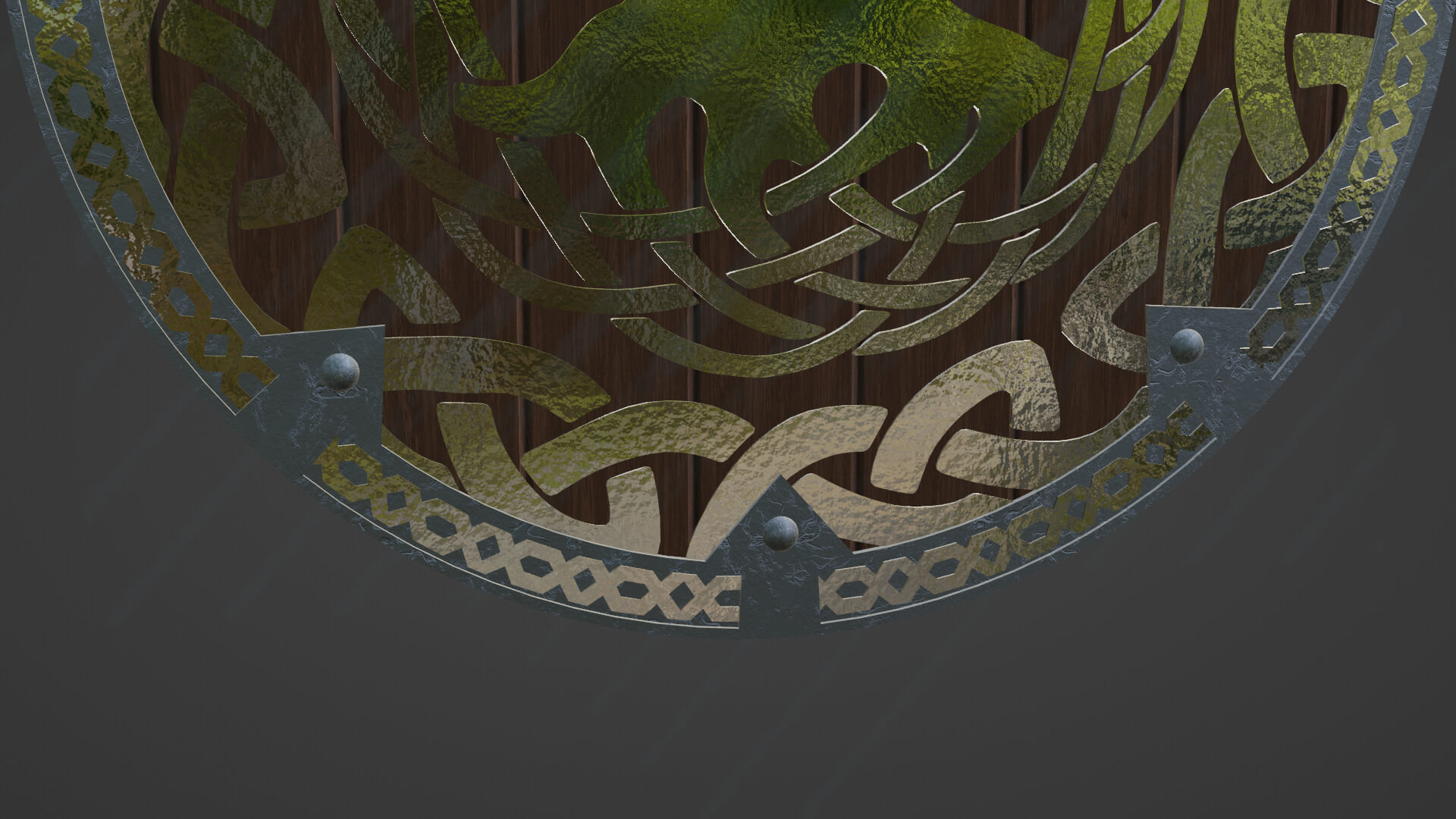 Viking Shield - Midgard 3D Model by BlueChris206