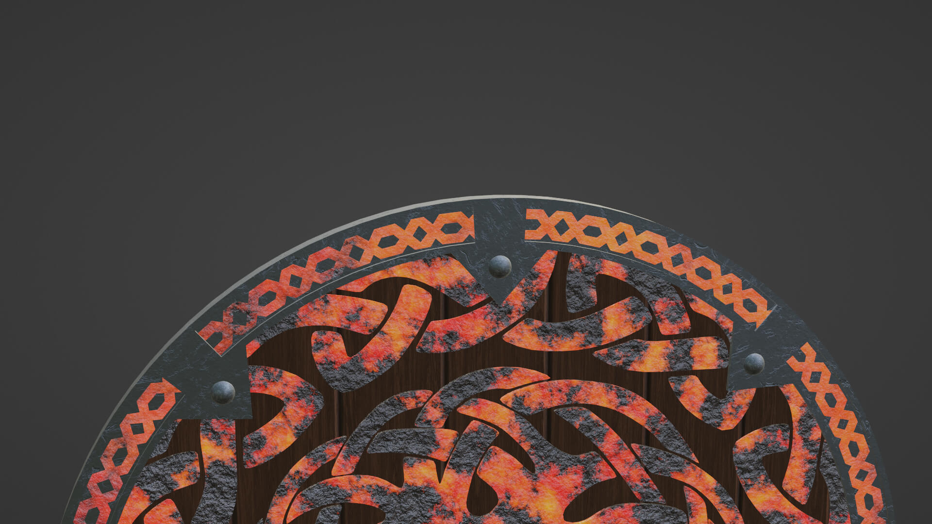 Viking Shield - Muspelheim 3D Model by BlueChris206