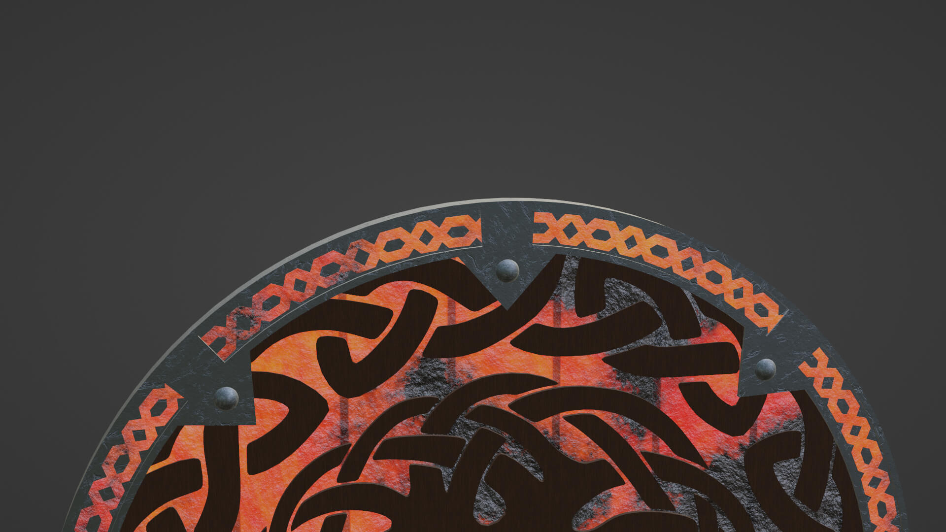 Viking Shield - Muspelheim 3D Model by BlueChris206
