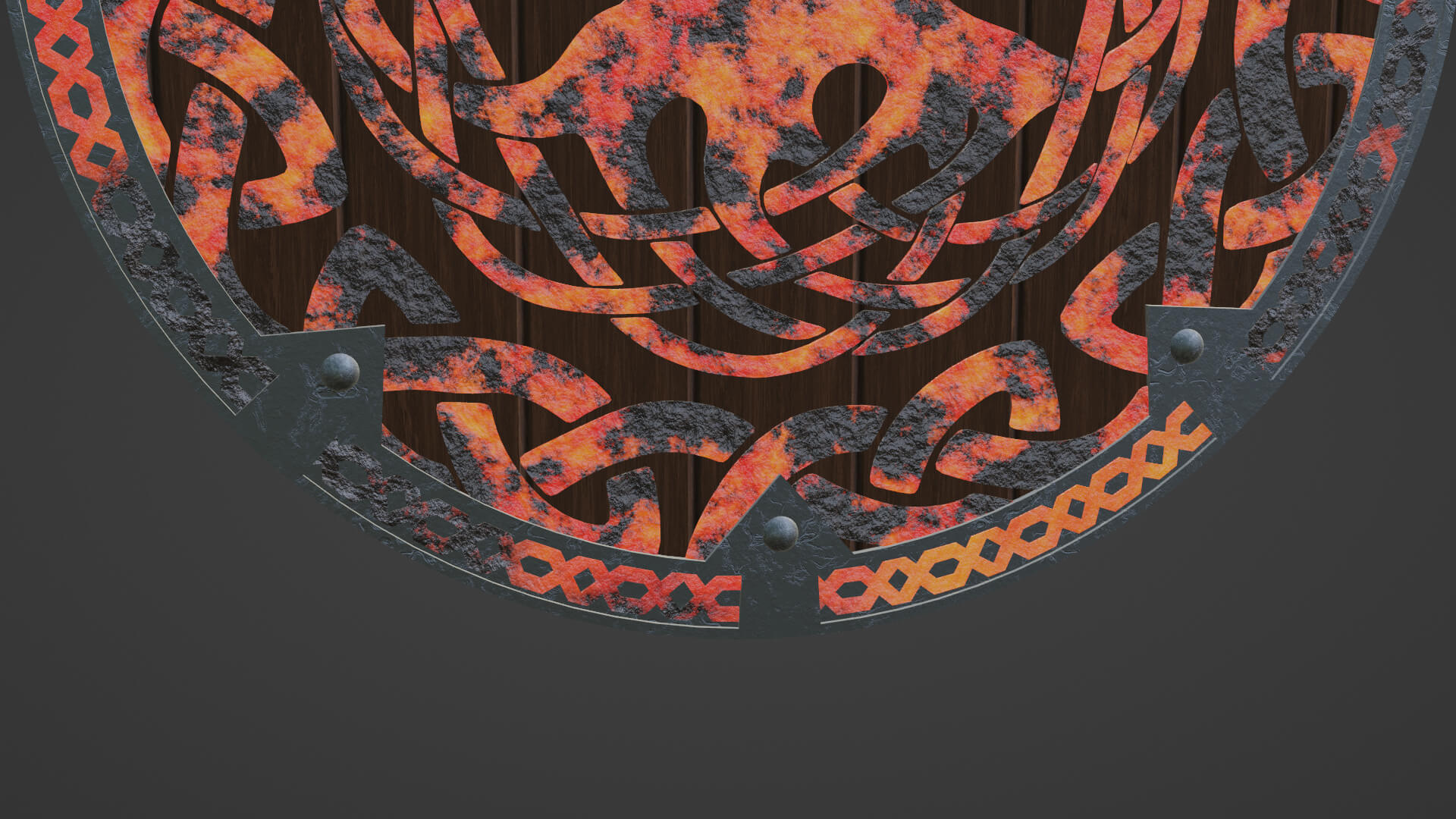 Viking Shield - Muspelheim Free 3D Model by BlueChris206