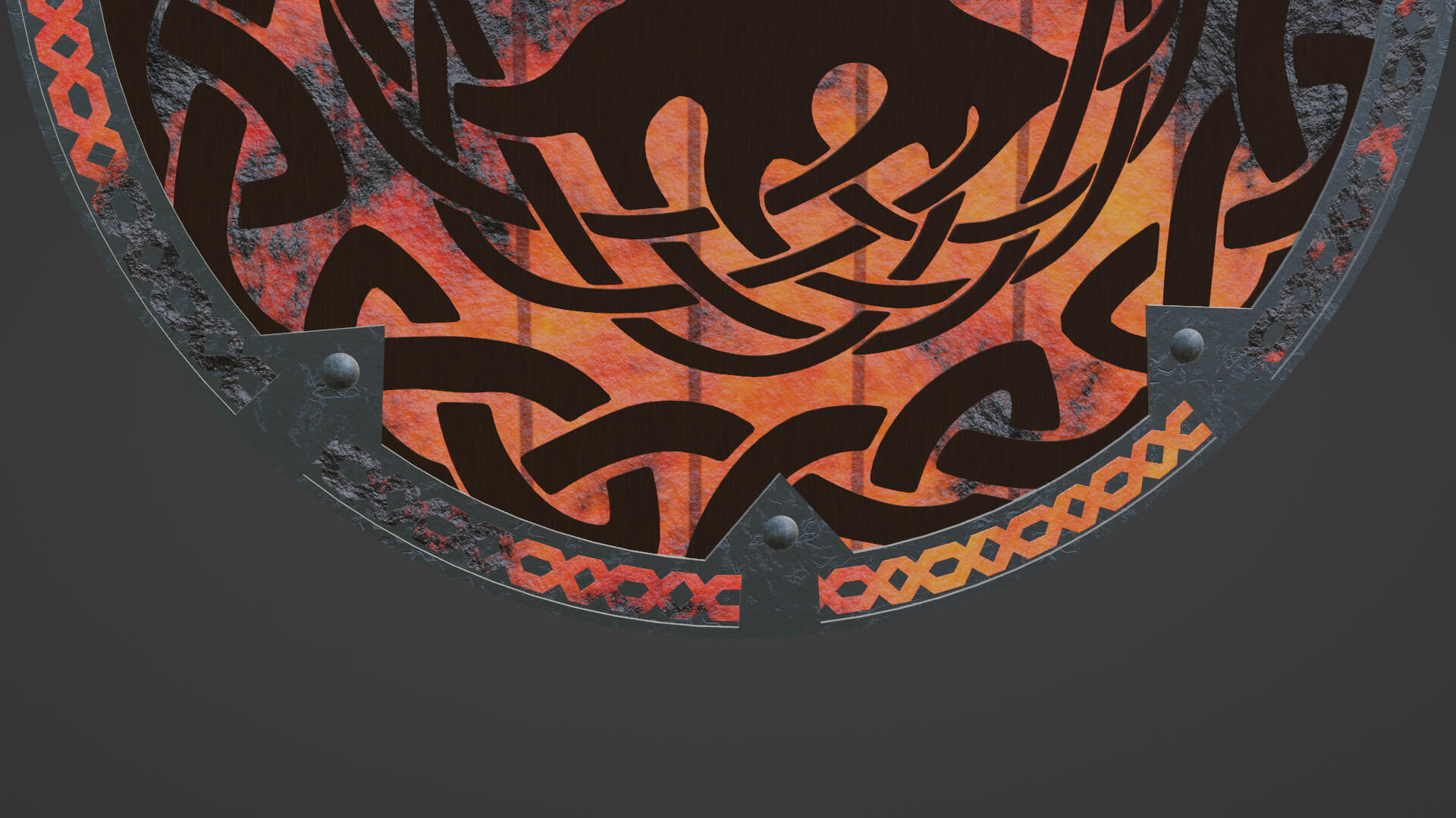 Viking Shield - Muspelheim Free 3D Model by BlueChris206