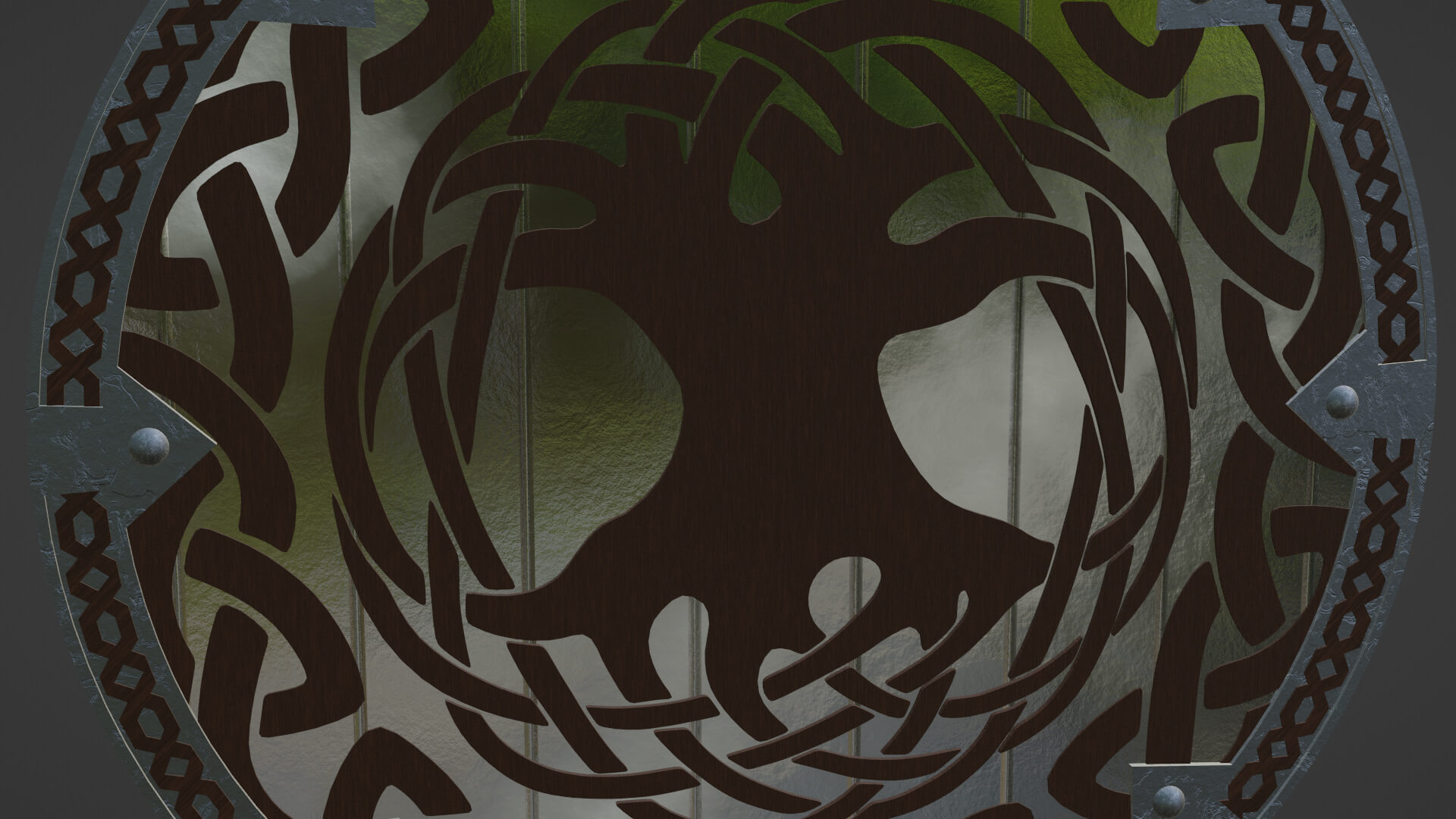 Viking Shield - Niflheim 3D Model by BlueChris206