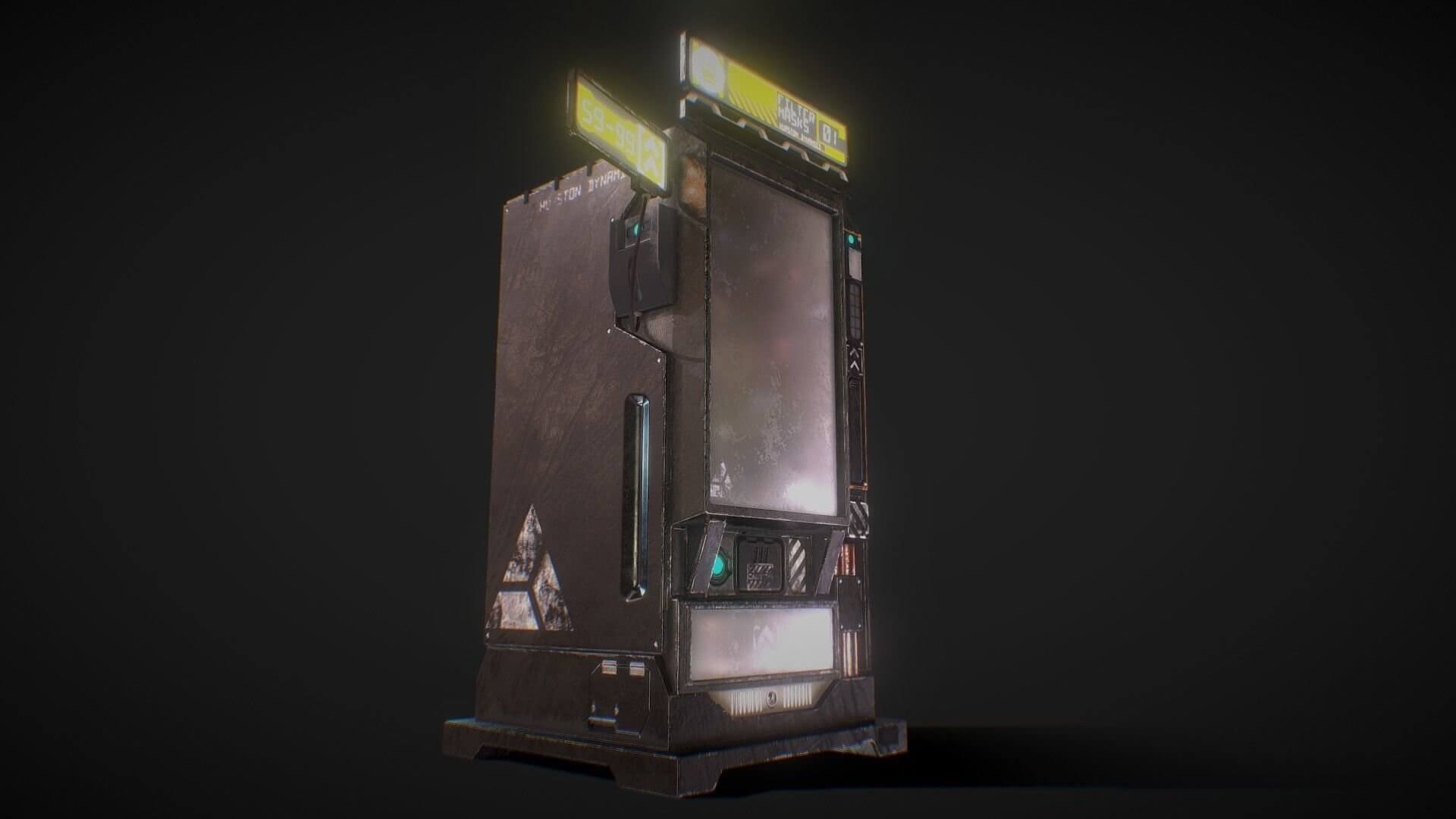 Sci-Fi Vending Machine 3D Model by BluLike1969