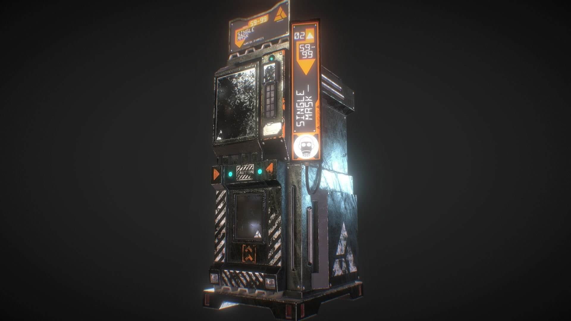 Sci-Fi Vending Machine 3D Model by BluLike1969