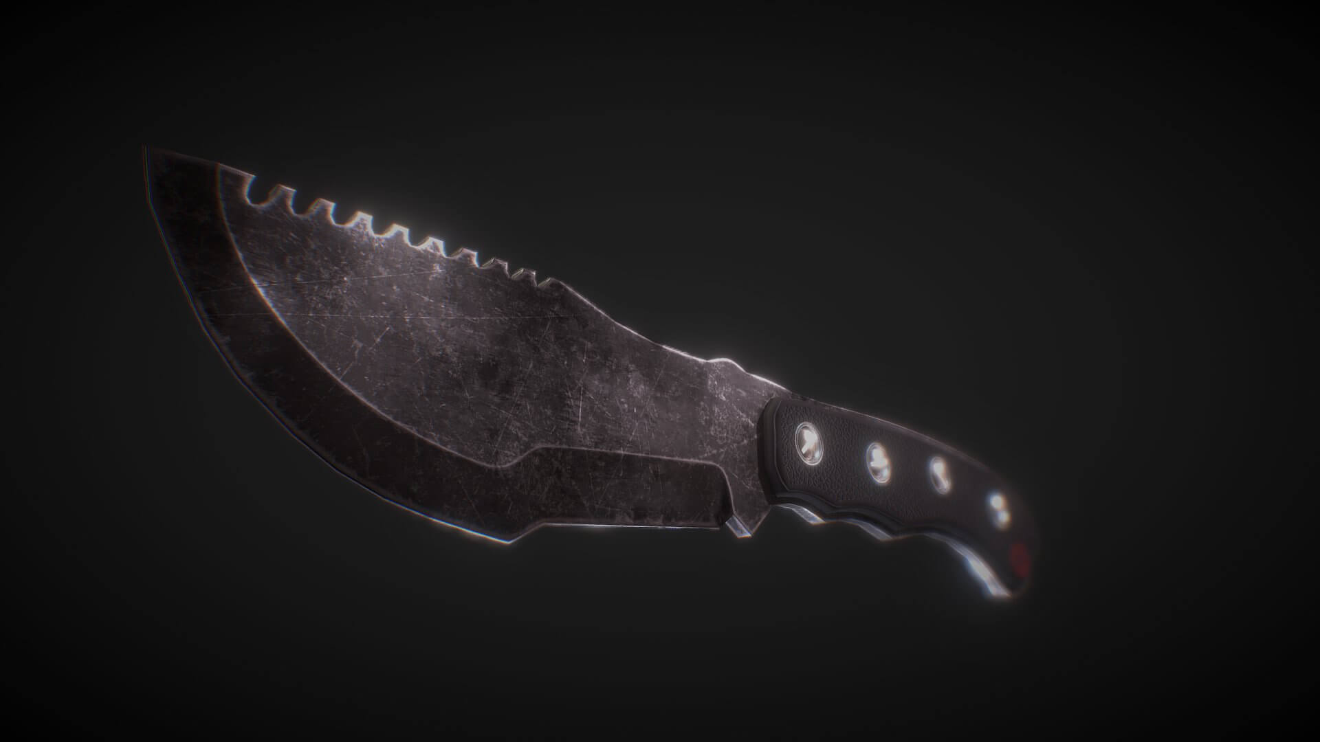 Tactical Dark Knife - 3D Model by BluLike1969