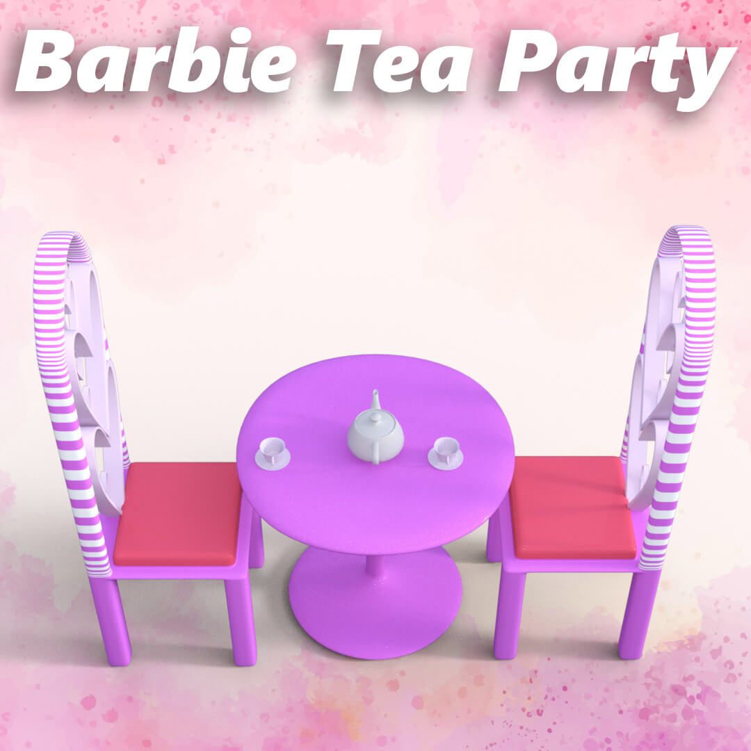 Barbie Tea Party - Daz Content by BoBo3D