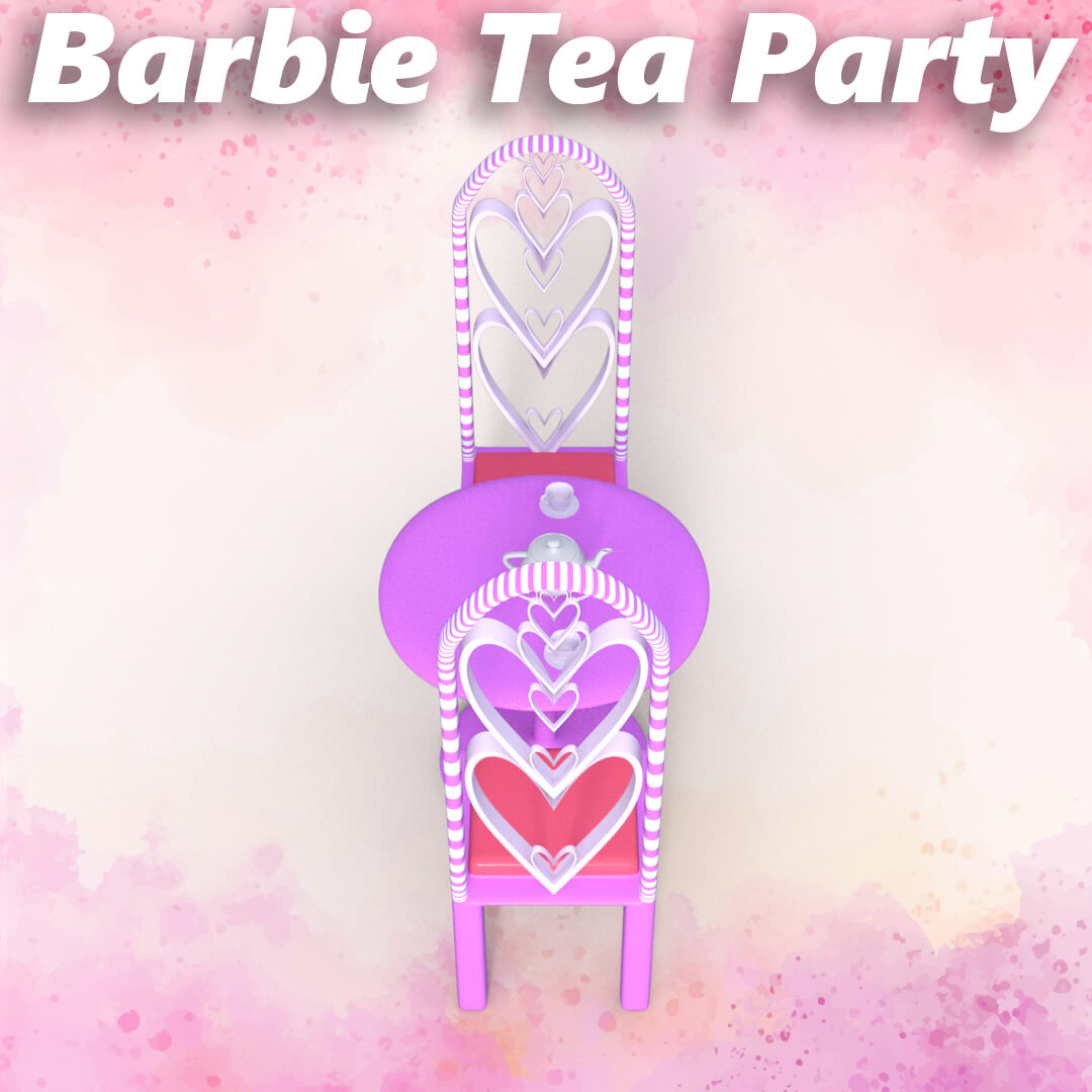 Barbie Tea Party - Daz Content by BoBo3D