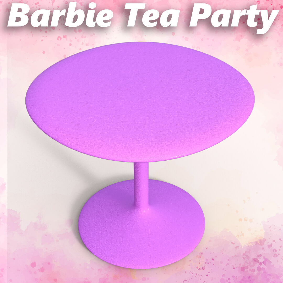 Barbie Tea Party - Daz Content by BoBo3D
