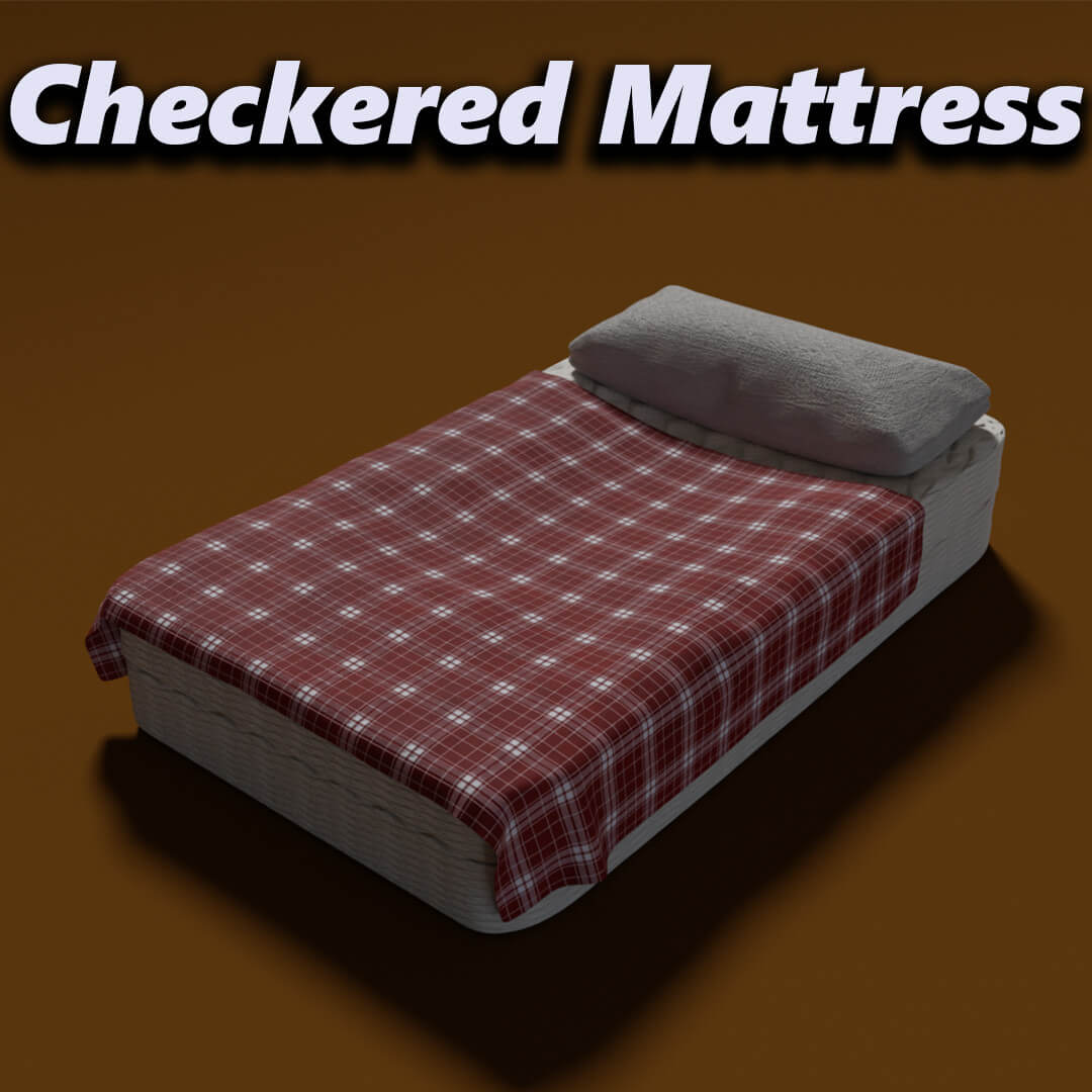 Checkered Mattress - Daz Content by BoBo3D