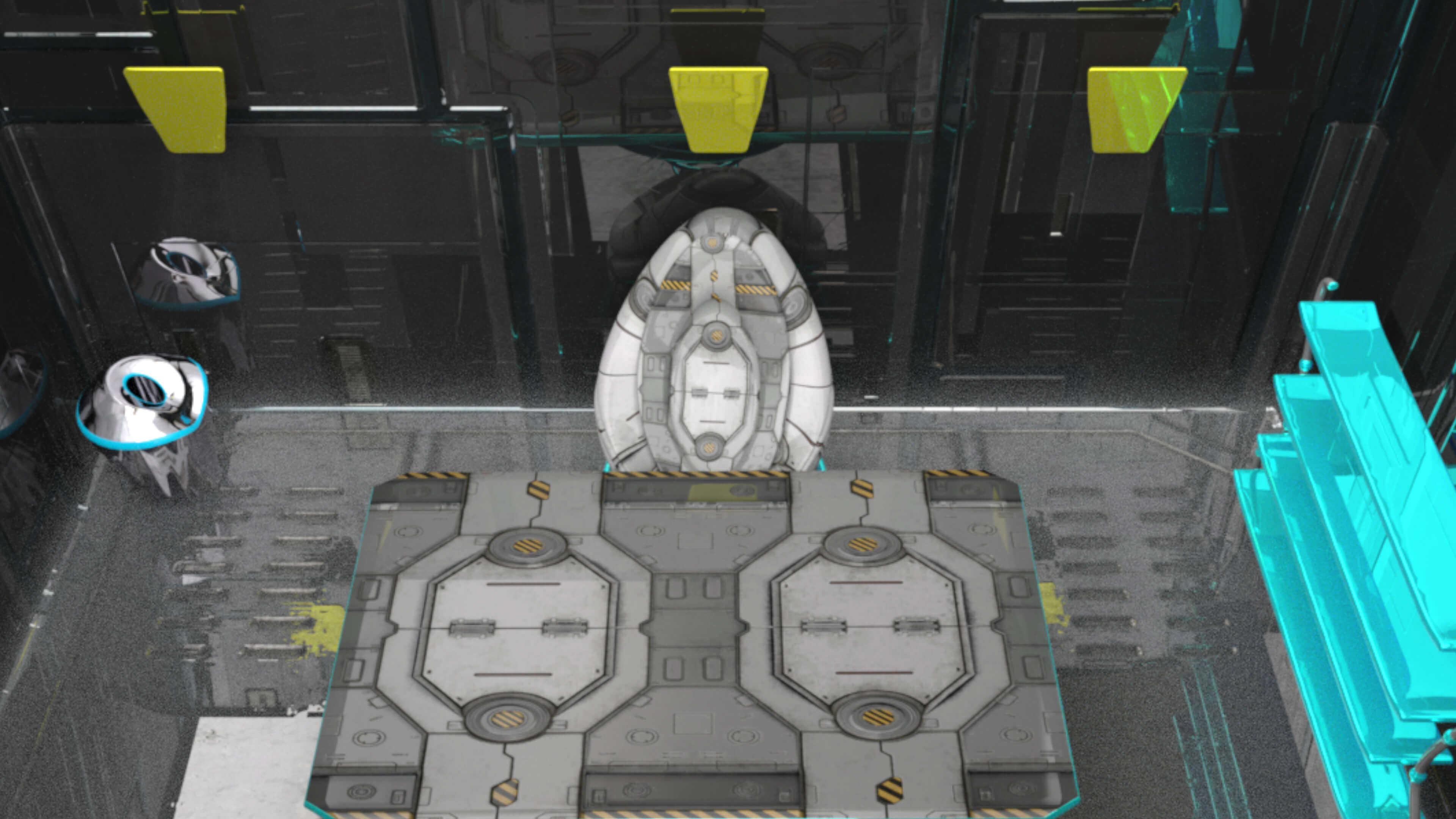 Futuristic Cyber Room - Daz Content by BoBo3D