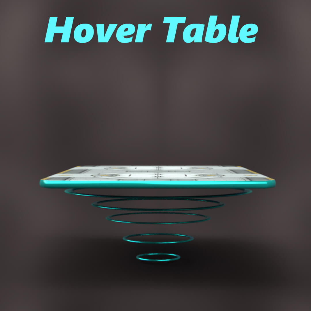 Futuristic Hover Table - Daz Content by BoBo3D
