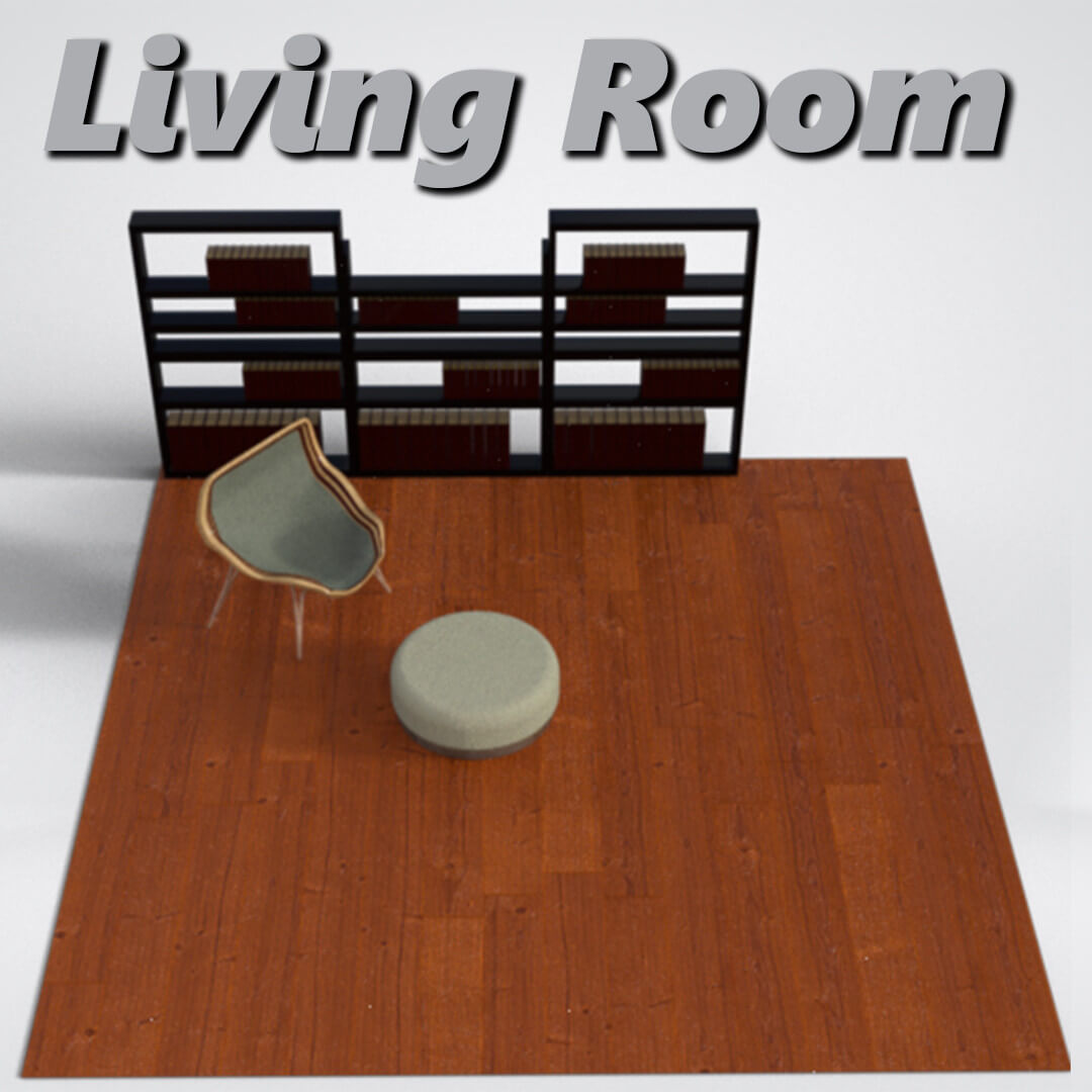 Living Room - Daz Content by BoBo3D