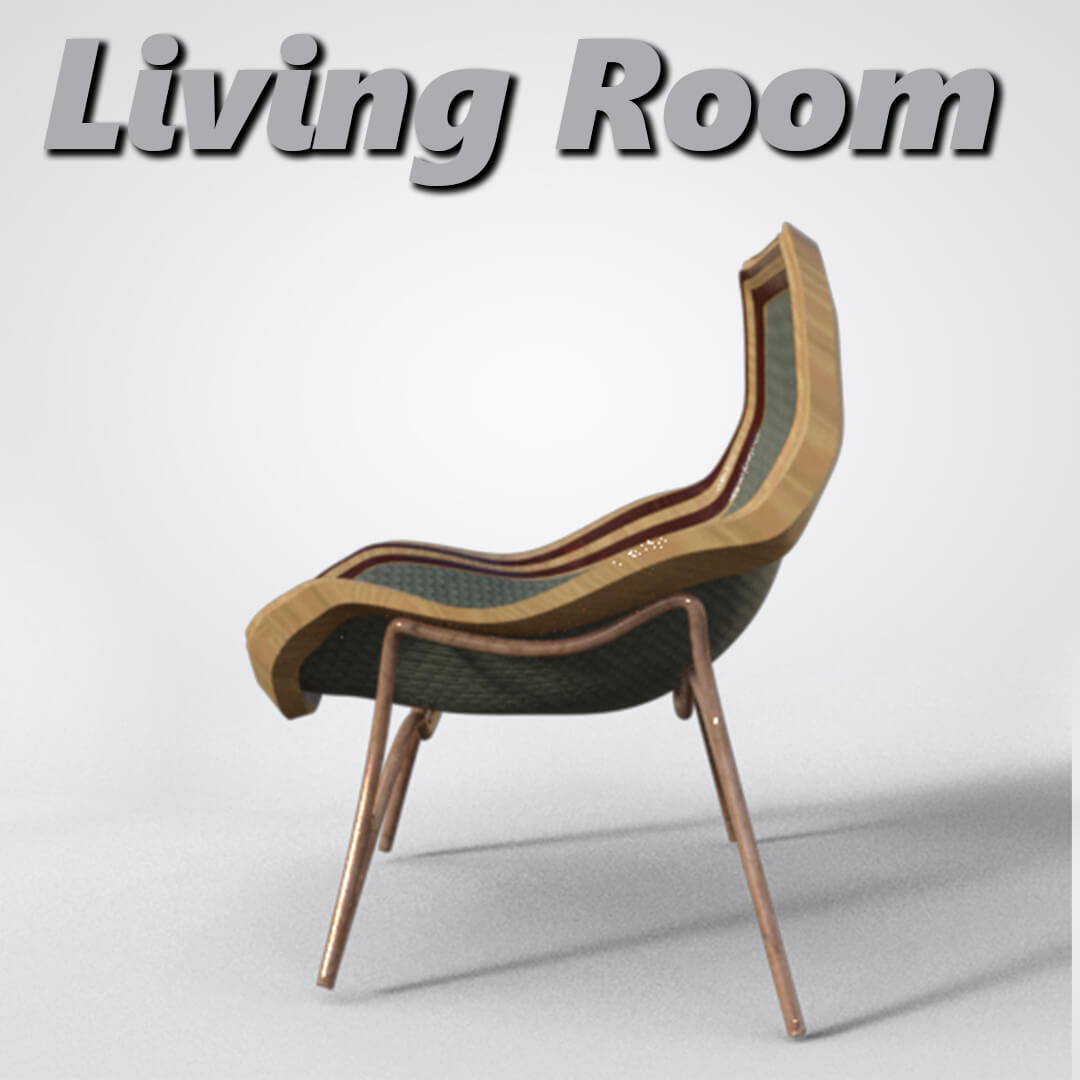 Living Room - Daz Content by BoBo3D