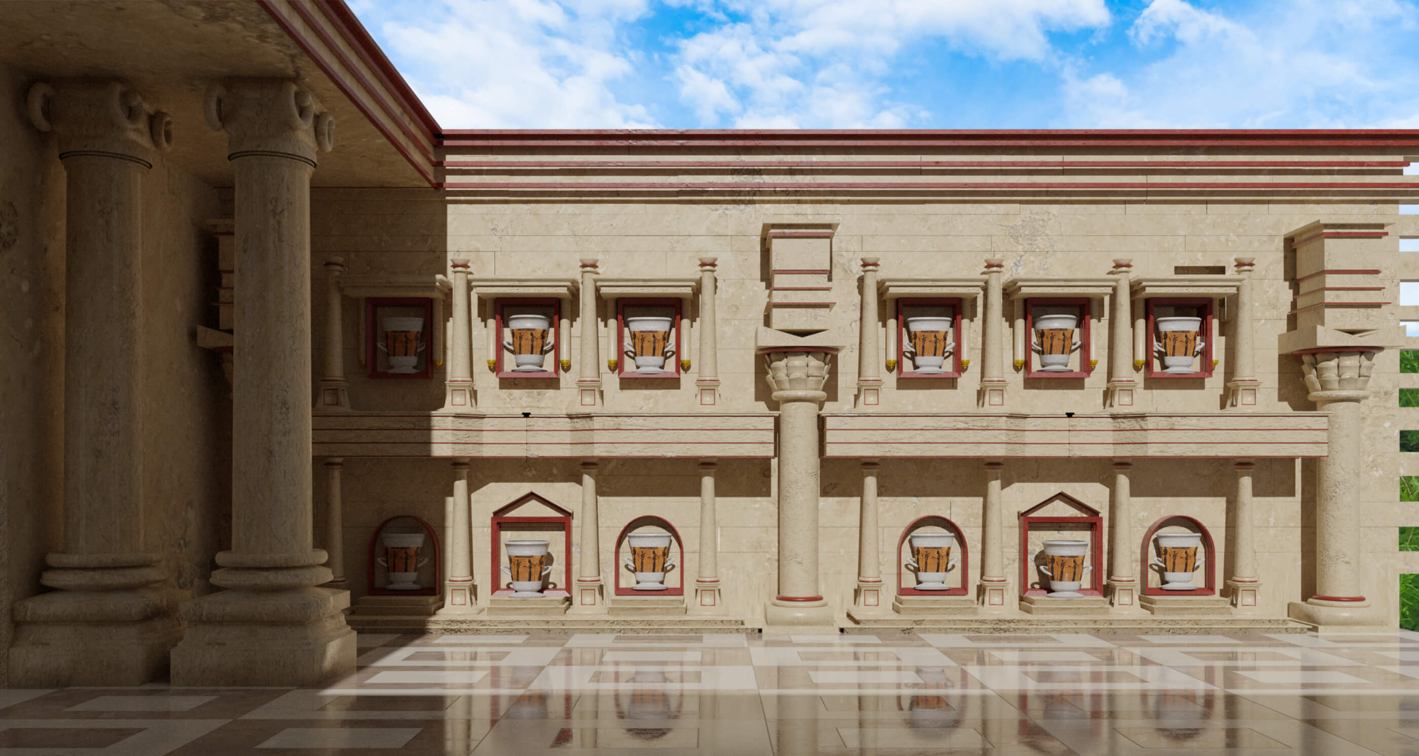 Roman Hall - Daz Content by BoBo3D