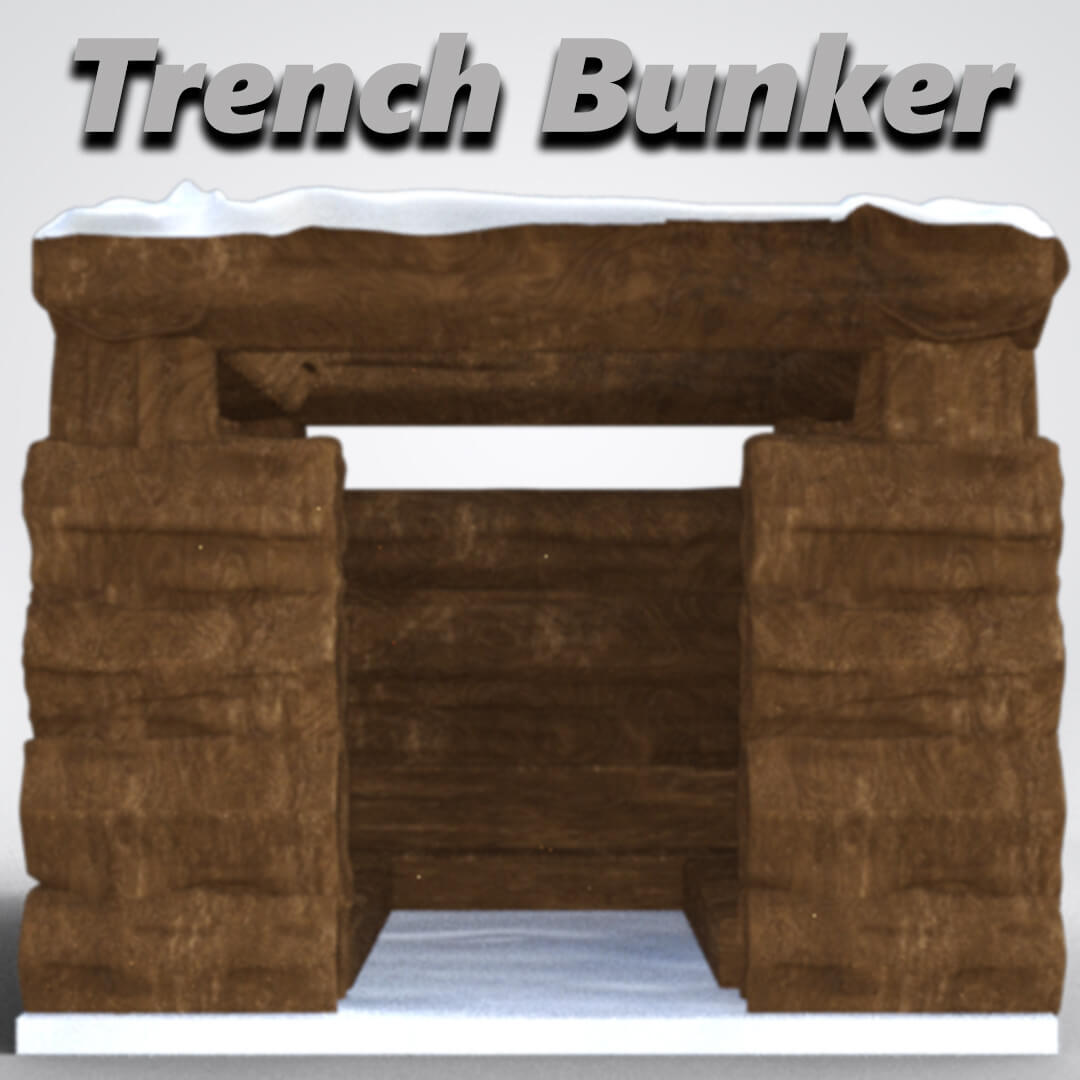 Wooden Trench Bunker - Free Daz Content by BoBo3D