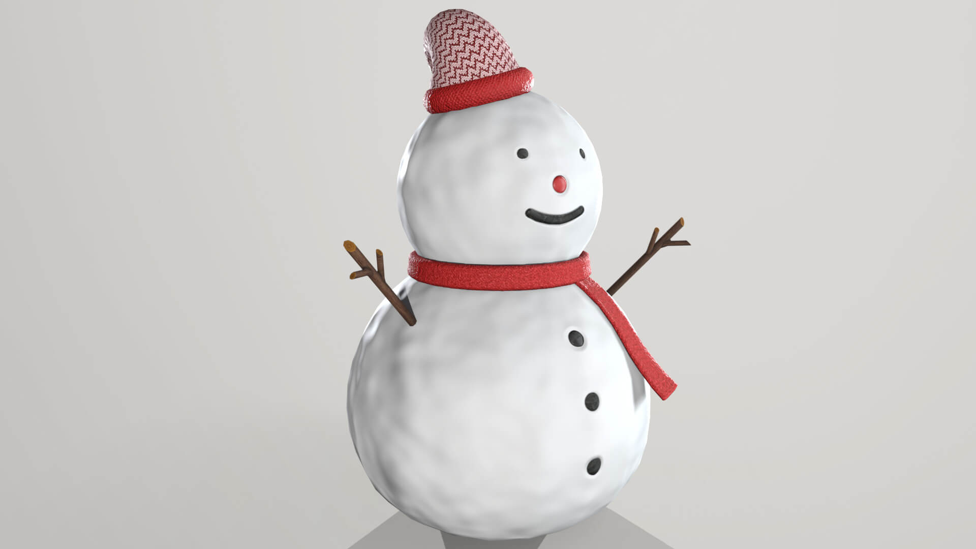 Snowman - 3D Model by bolenochek