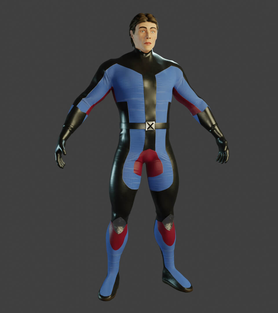 Superhero - Free 3D Model by Bolto