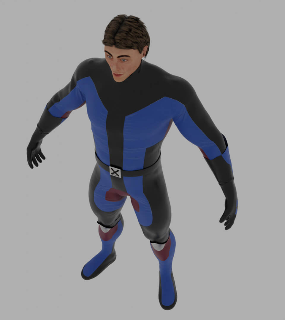 Superhero - Free 3D Model by Bolto