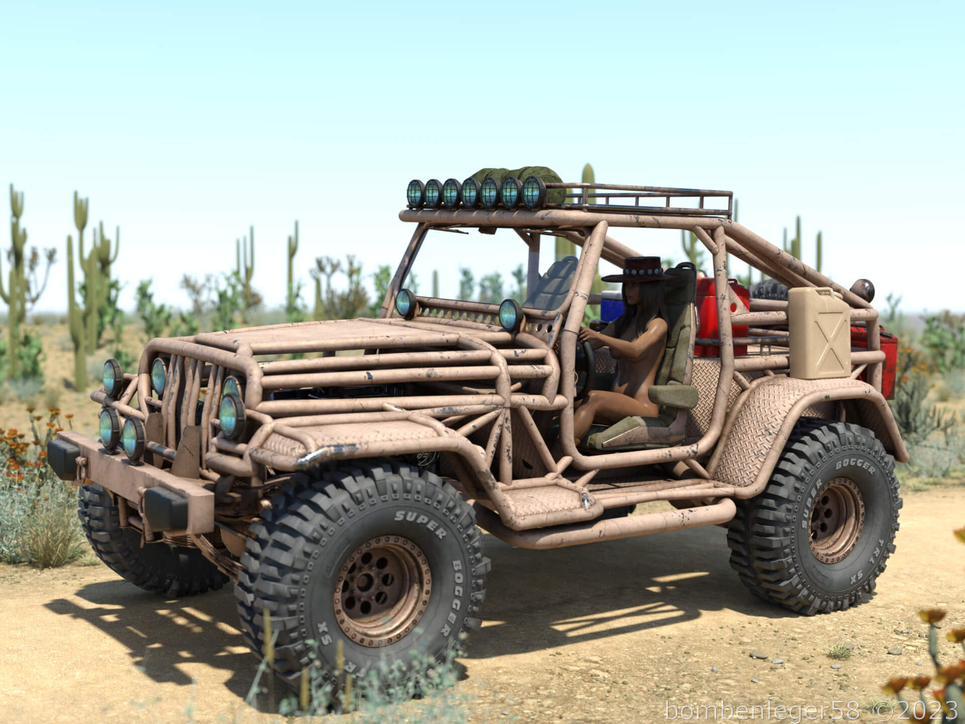 MSO Louisiana - Desert Road 3D Render by bombenleger58