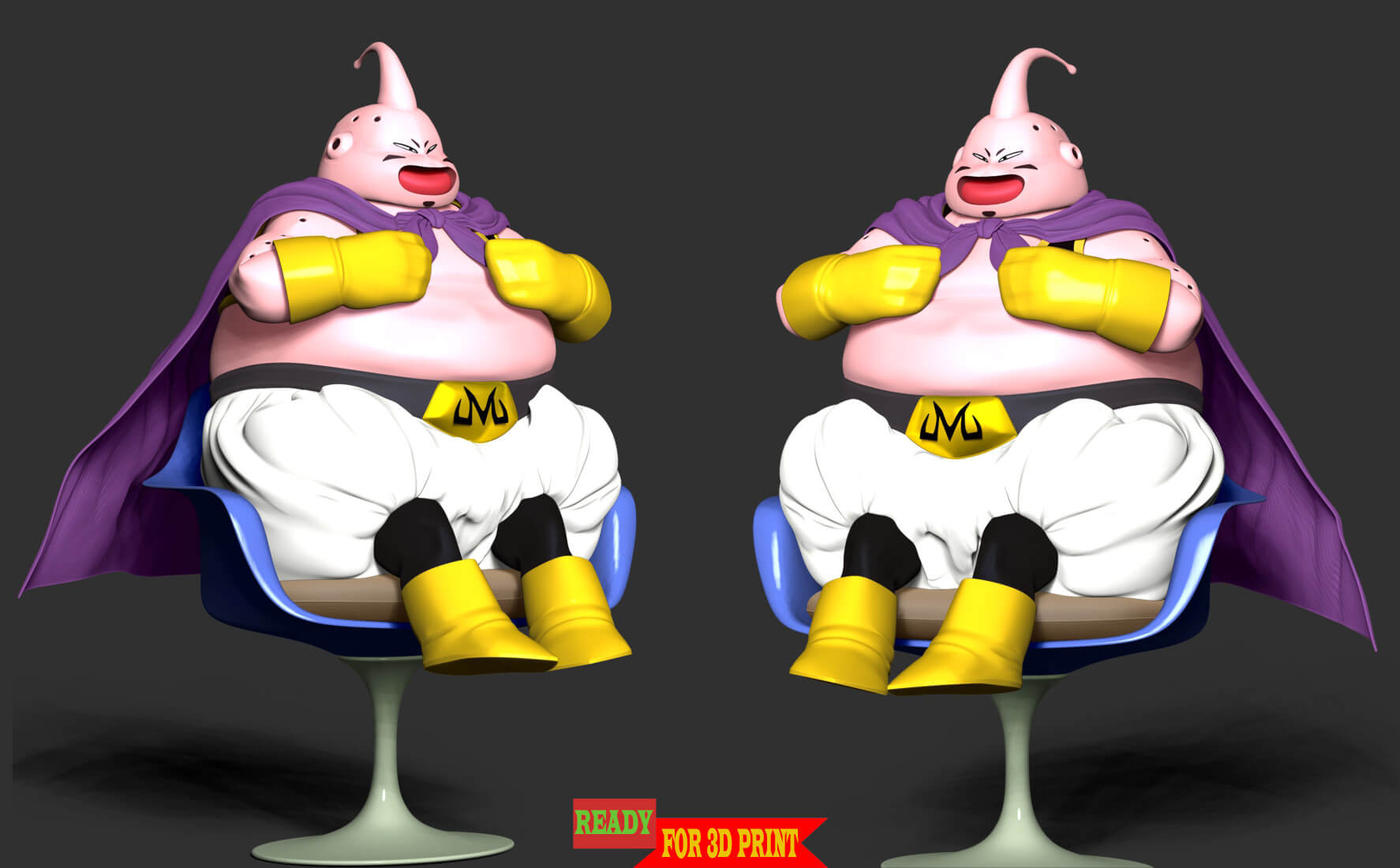 Buu - Dragon Ball Fanart 3D Model by Bon Bon Art