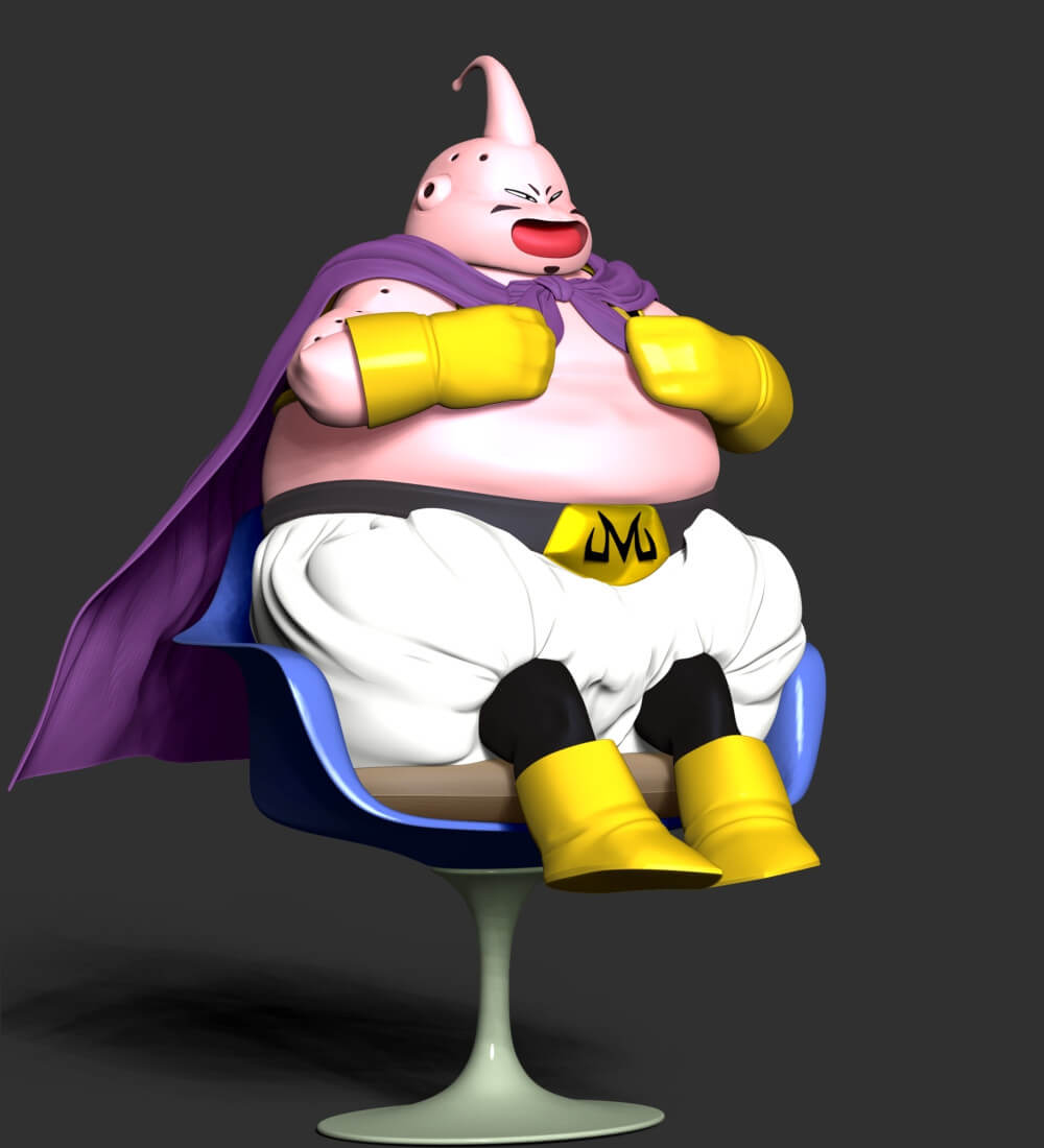 Buu - Dragon Ball Fanart 3D Model by Bon Bon Art