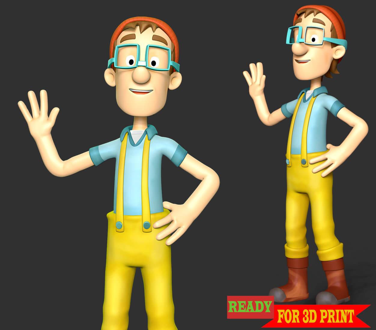 Captain Turbot - PAW Patrol 3D Model by Bon Bon Art