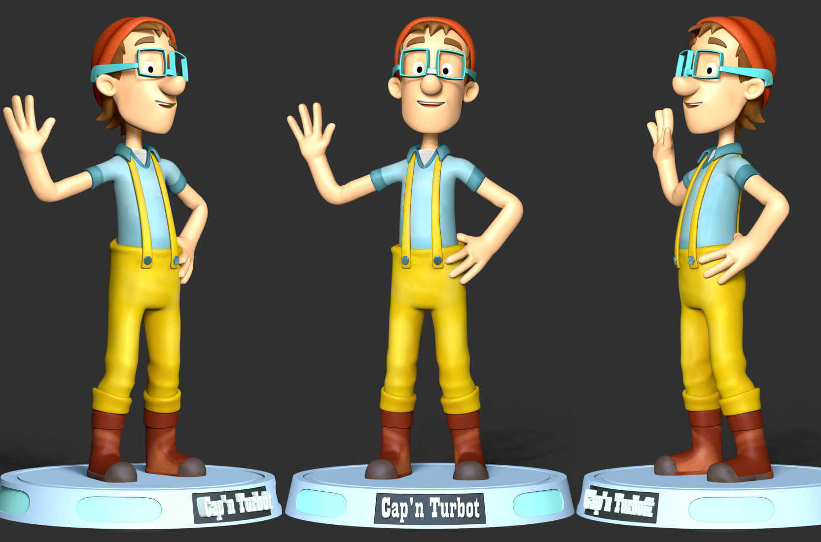 Captain Turbot - PAW Patrol 3D Model by Bon Bon Art