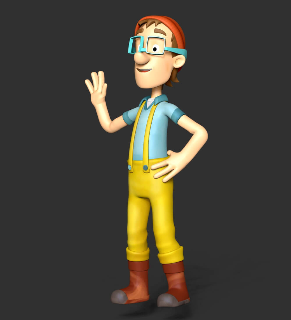 Captain Turbot - PAW Patrol 3D Model by Bon Bon Art