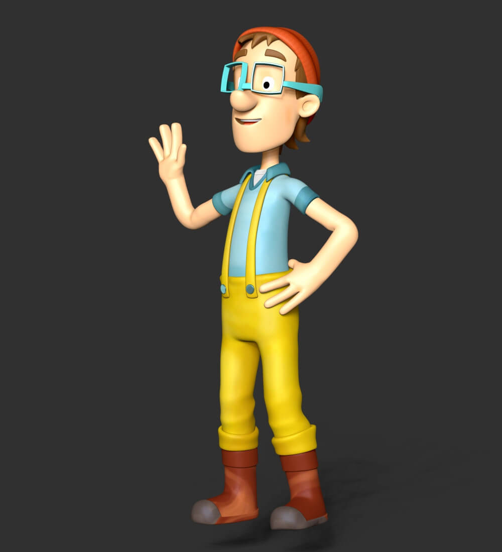 Captain Turbot - PAW Patrol 3D Model by Bon Bon Art