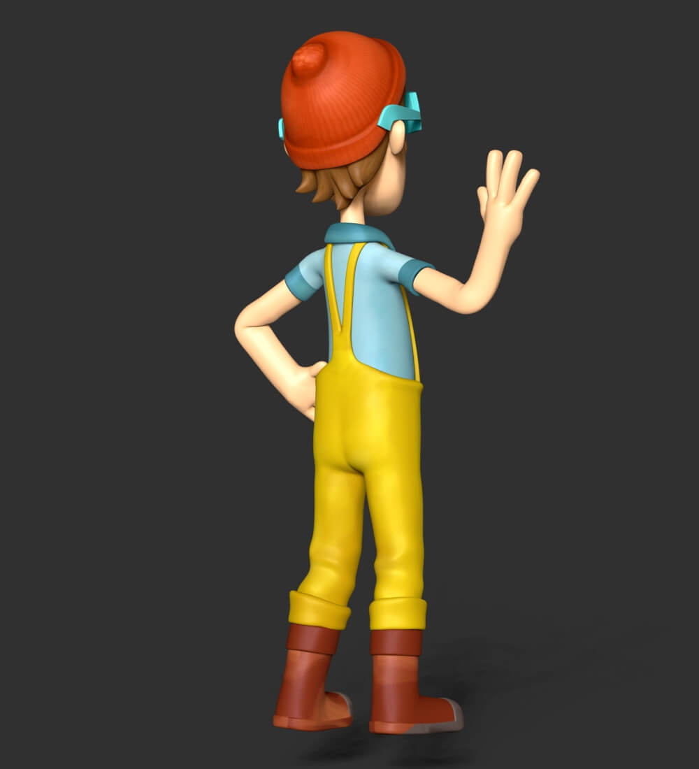 Captain Turbot - PAW Patrol 3D Model by Bon Bon Art