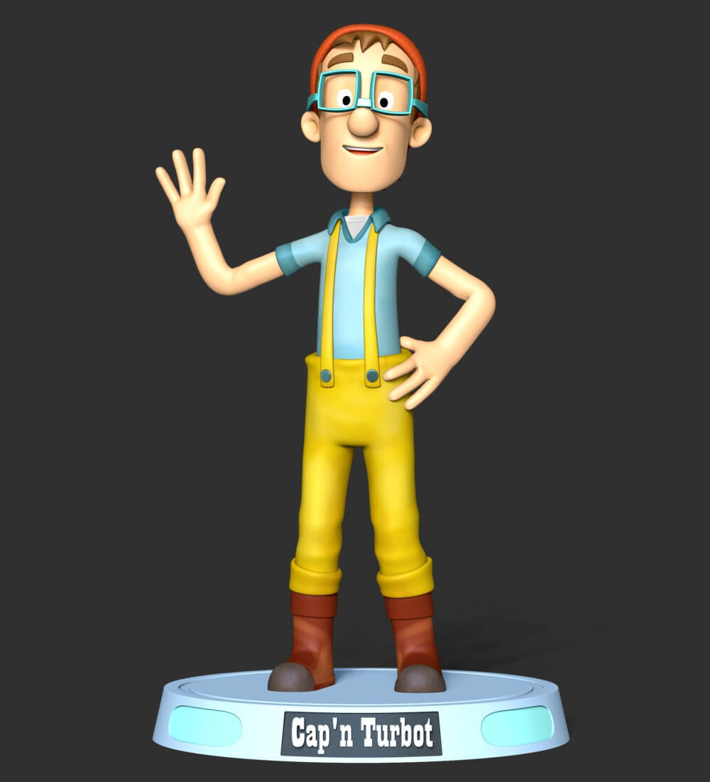 Captain Turbot - PAW Patrol 3D Model by Bon Bon Art