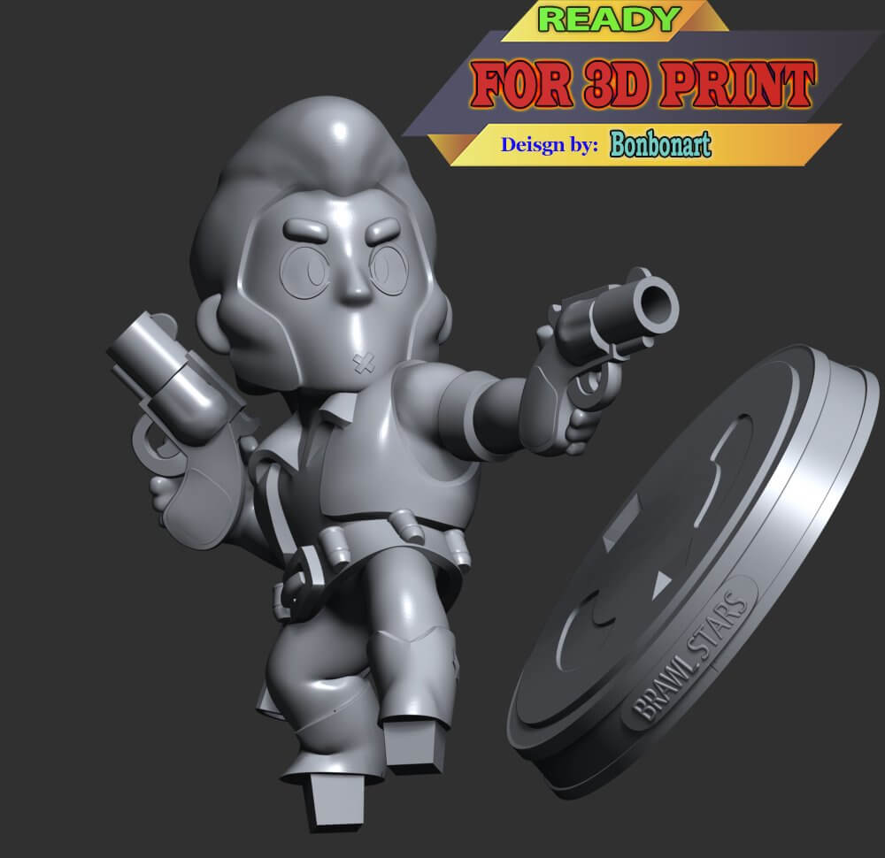 Colt Brawl Stars - 3D Model by Bon Bon Art