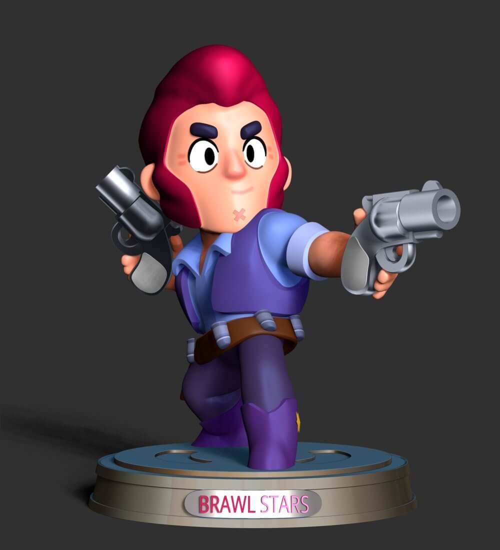 Colt Brawl Stars - 3D Model by Bon Bon Art