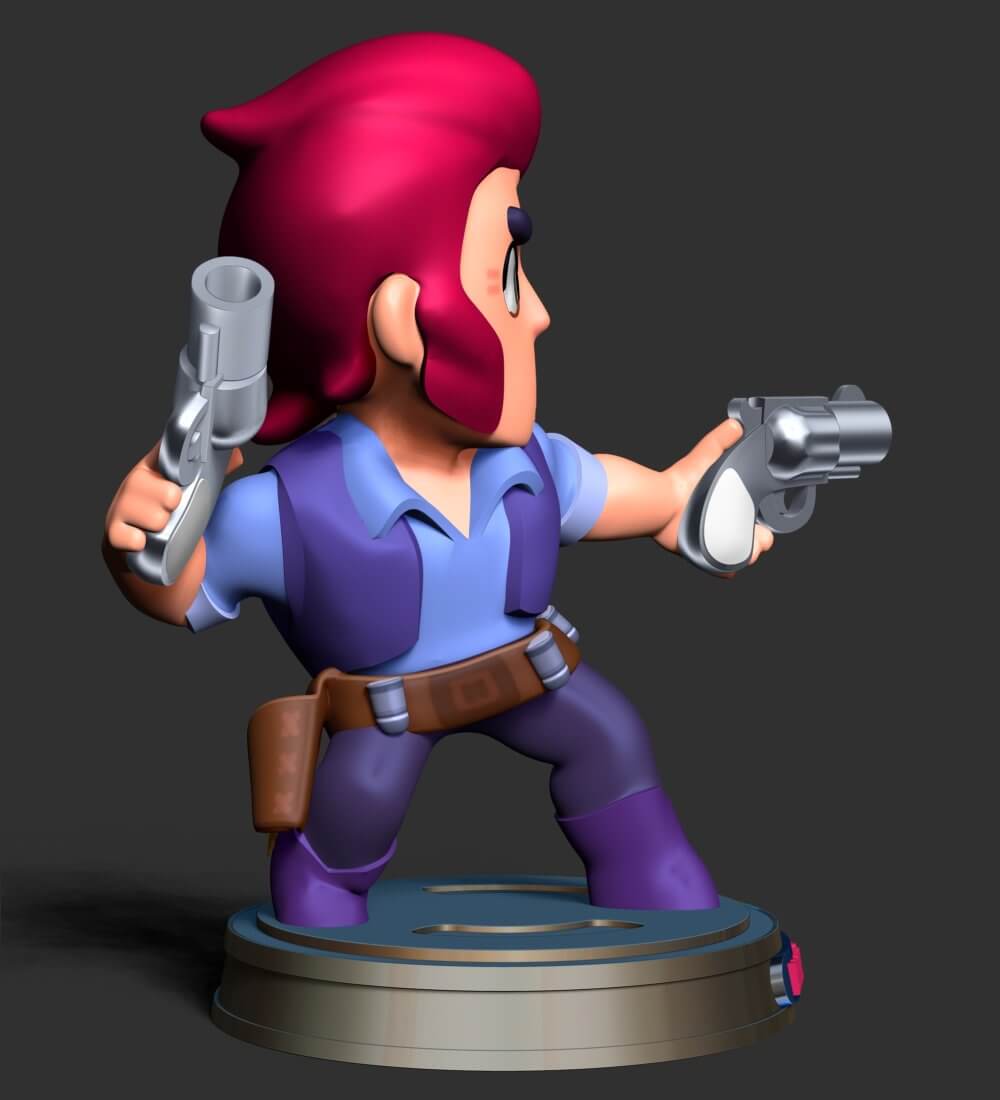 Colt Brawl Stars - 3D Model by Bon Bon Art
