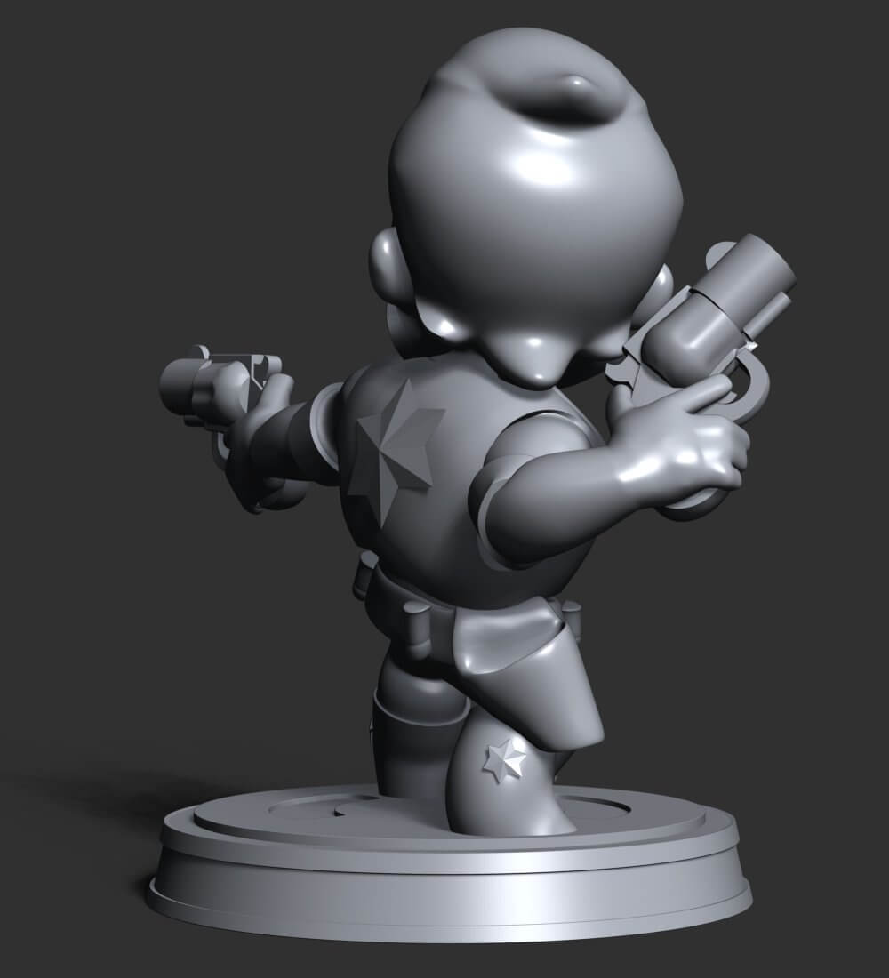 Colt Brawl Stars - 3D Model by Bon Bon Art