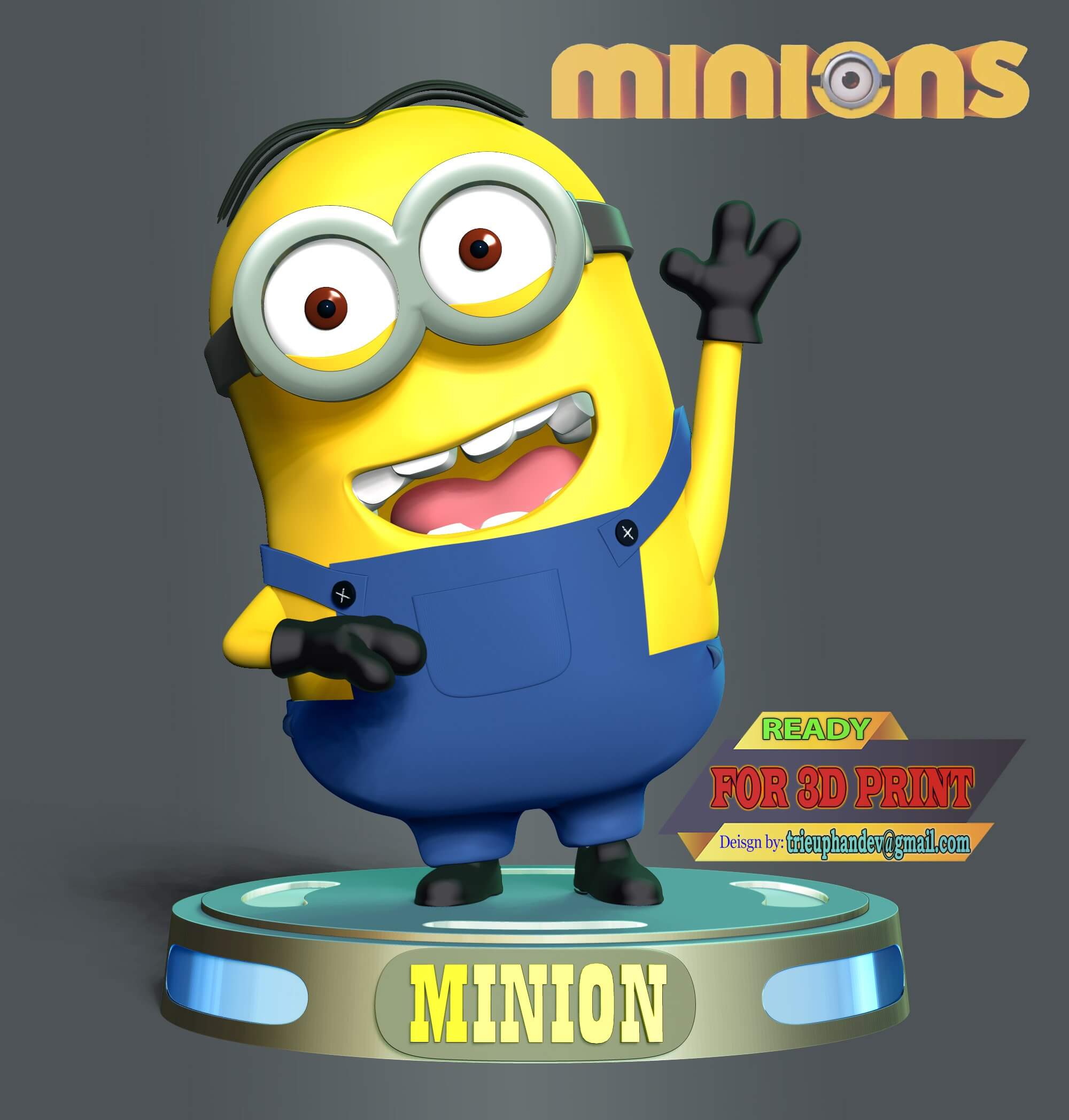 Dave The Minion - 3D Model by Bon Bon Art