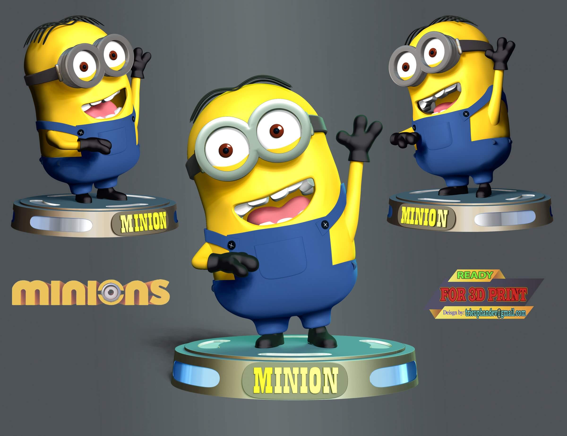 Dave The Minion - 3D Model by Bon Bon Art