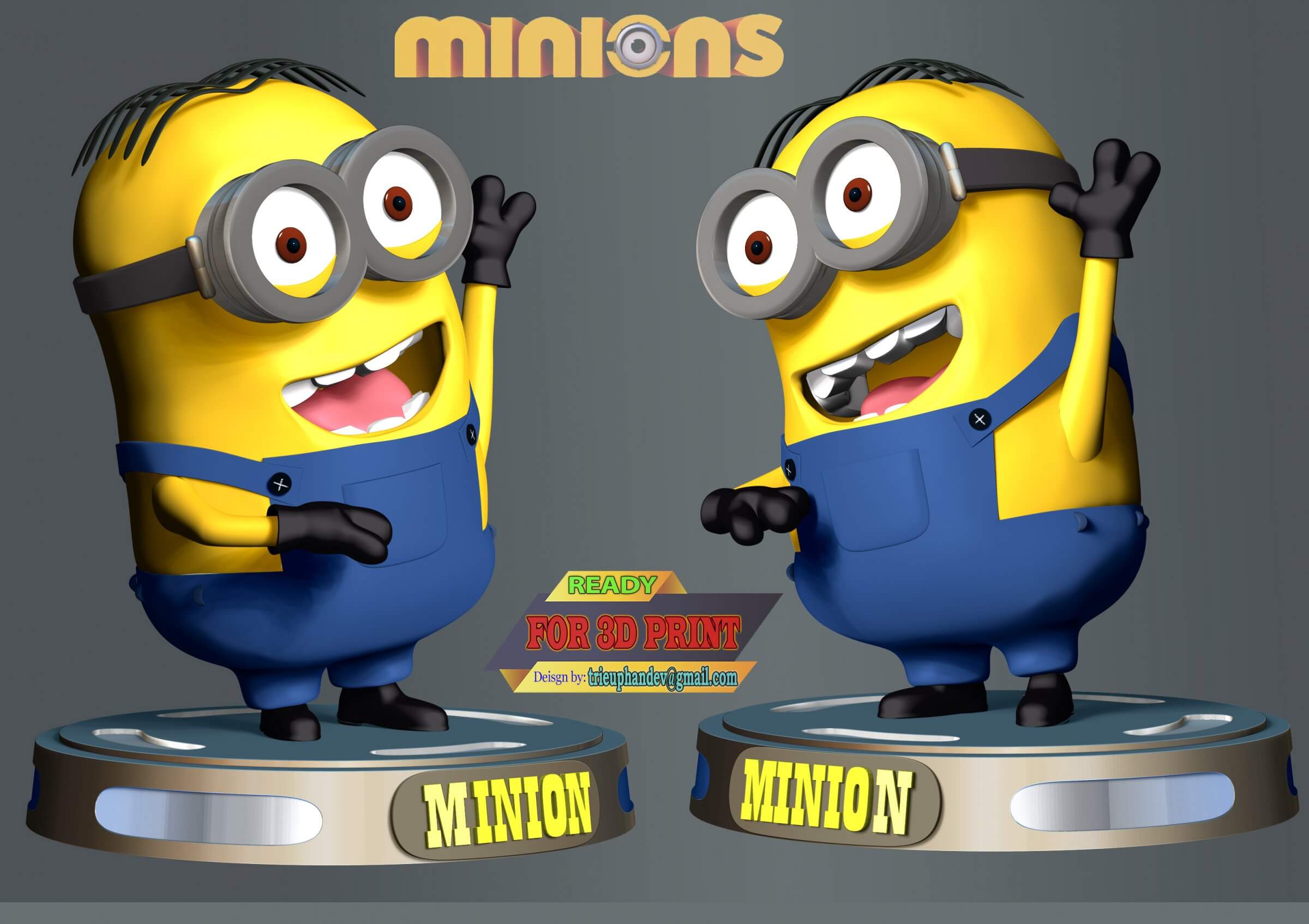 Dave The Minion - 3D Model by Bon Bon Art