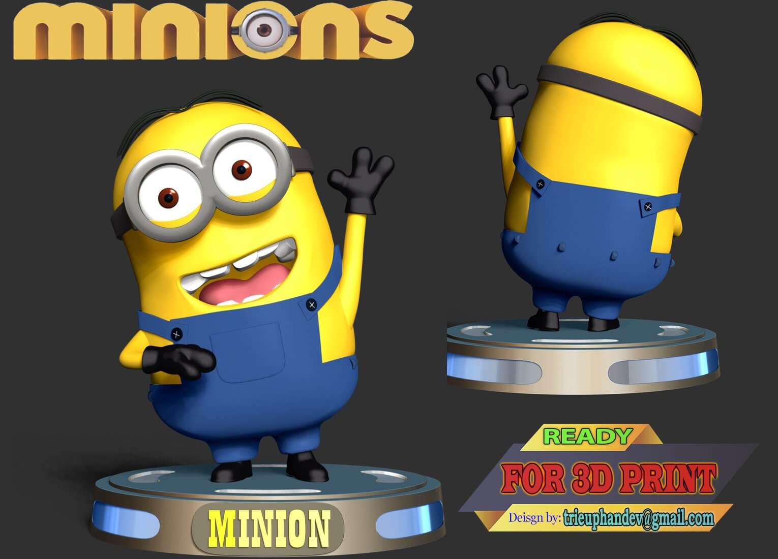 Dave The Minion - 3D Model by Bon Bon Art