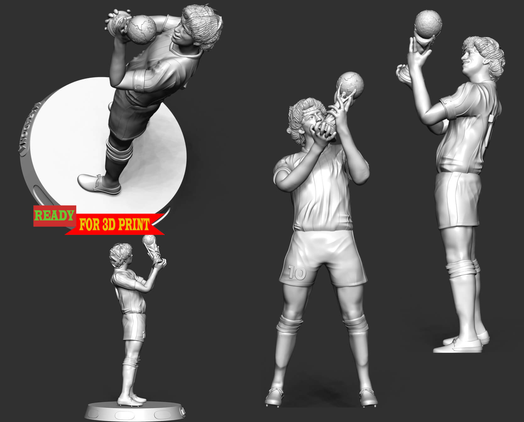 Diego Maradona - 3D Model by Bon Bon Art