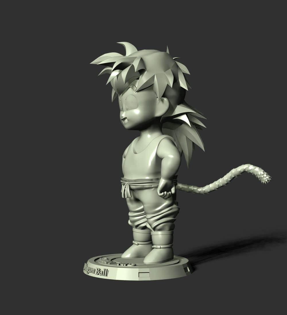 Dragon Ball - Gohan Kid 3D Model by Bon Bon Art