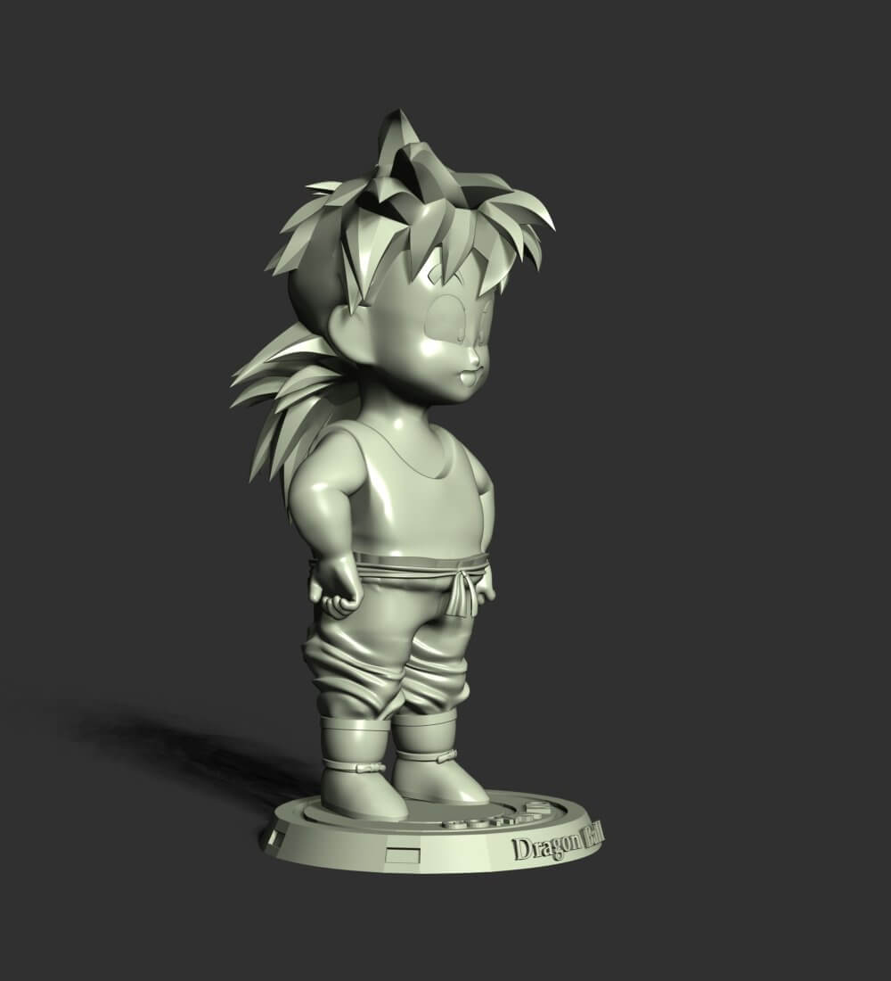Dragon Ball - Gohan Kid 3D Model by Bon Bon Art