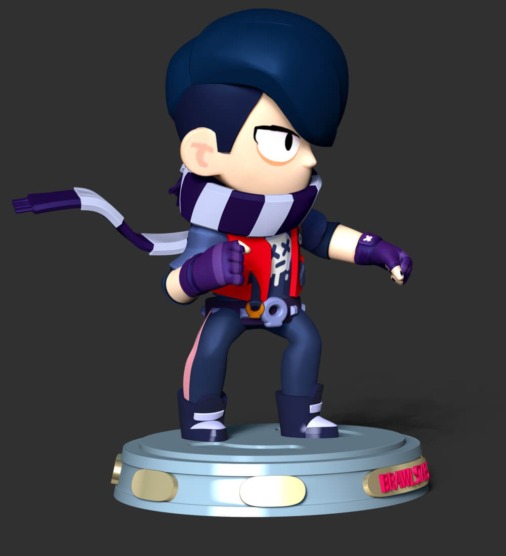 Edgar Brawl Stars - 3D Model by Bon Bon Art
