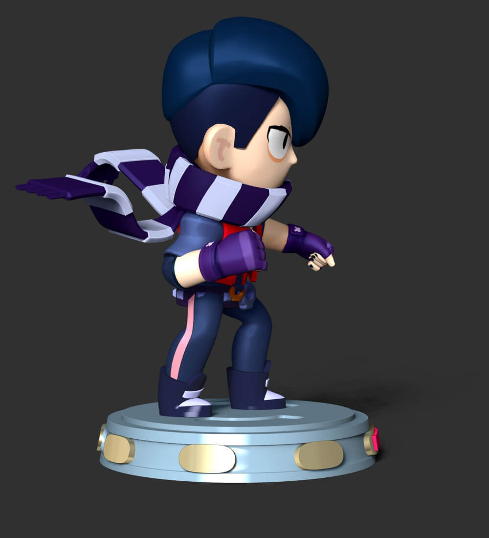 Edgar Brawl Stars - 3D Model by Bon Bon Art