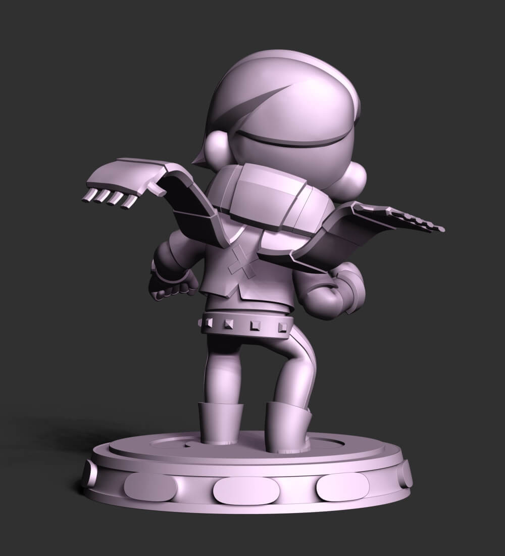 Edgar Brawl Stars - 3D Model by Bon Bon Art