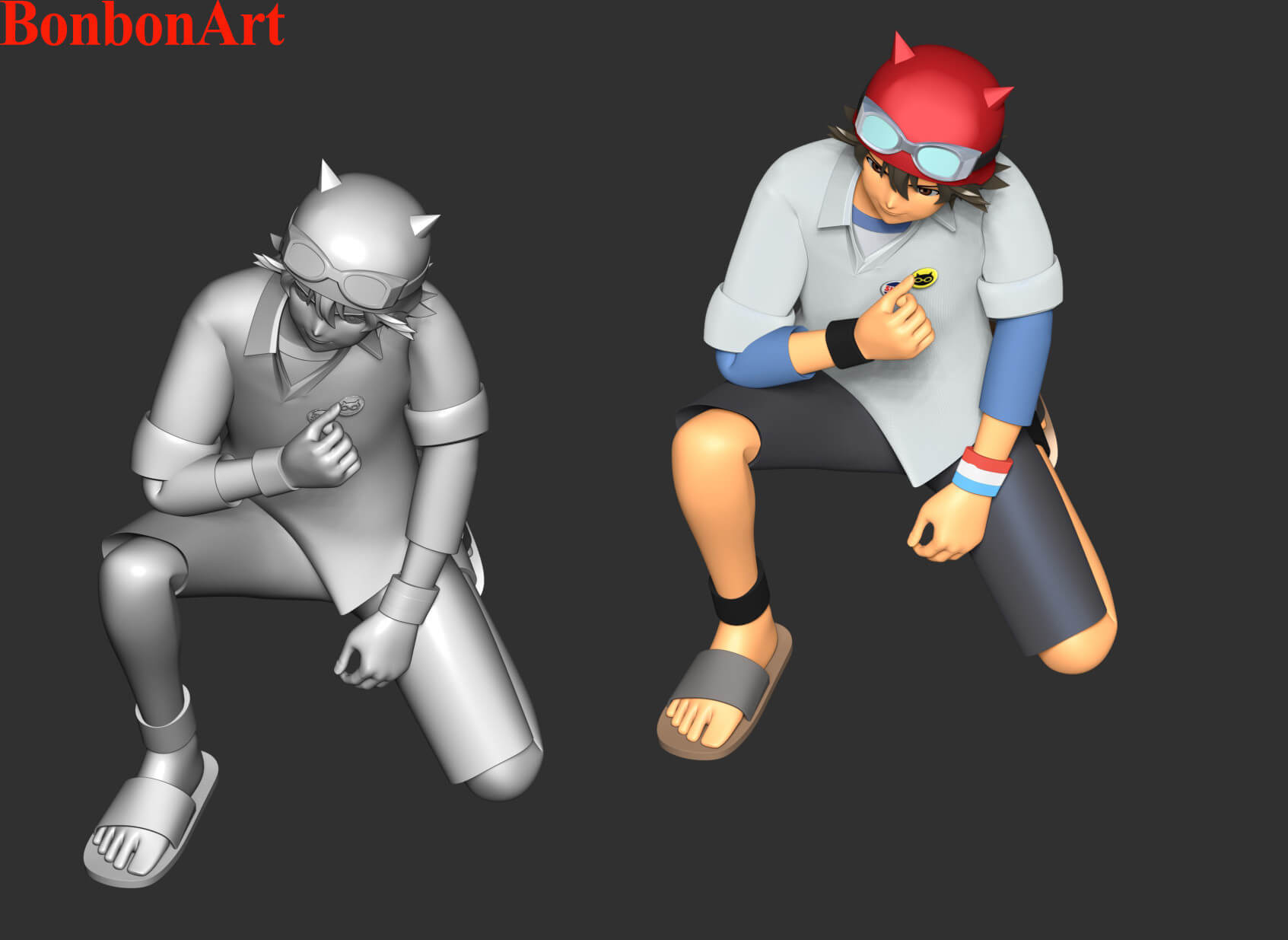 Fujisak - Sket Dan 3D Model by Bon Bon Art