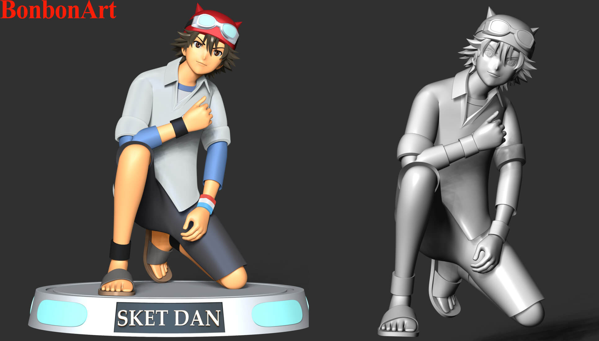 Fujisak - Sket Dan 3D Model by Bon Bon Art