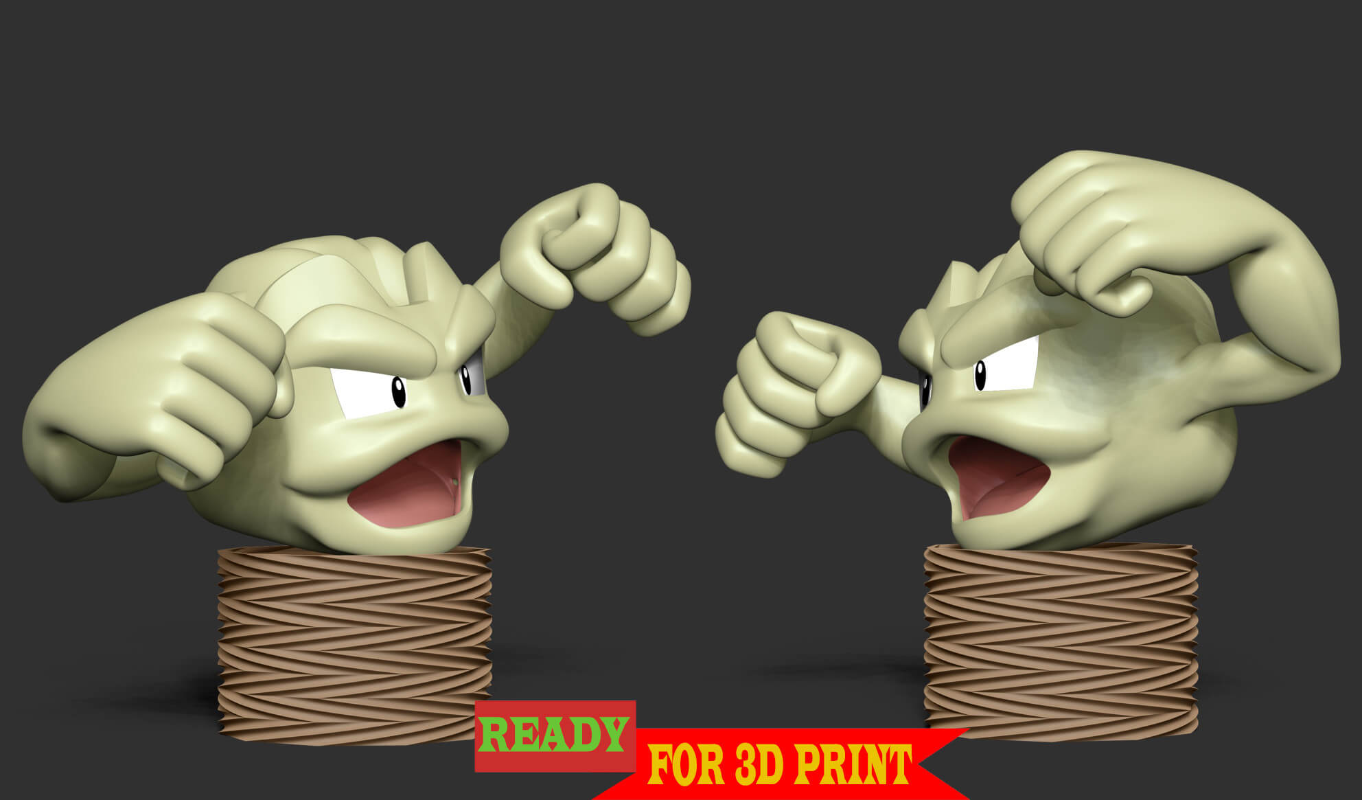 Geodud Pokemon - Airpod Holder 3D Model by Bon Bon Art