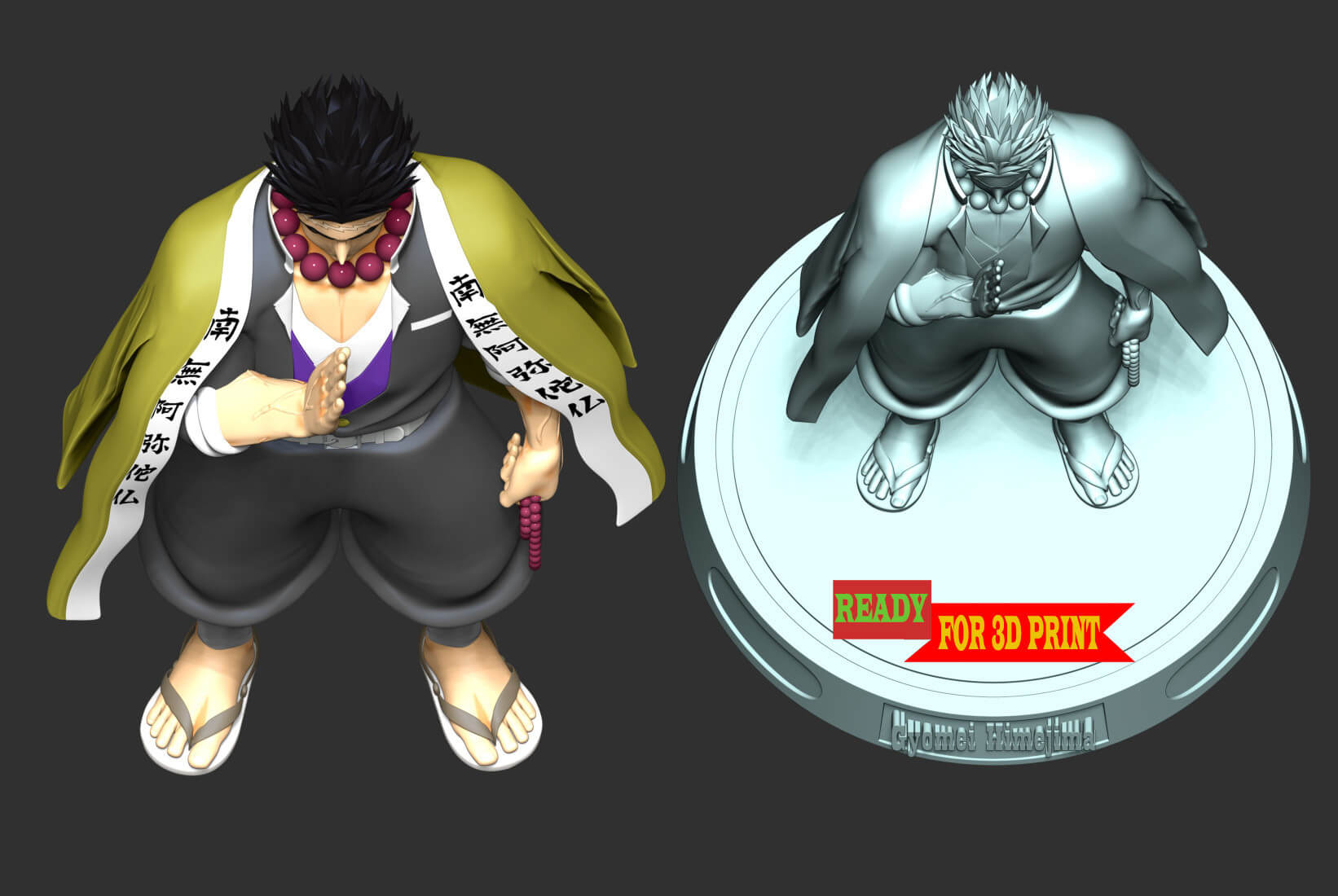 Gyomei Himejima - Demon Slayer 3D Model by Bon Bon Art